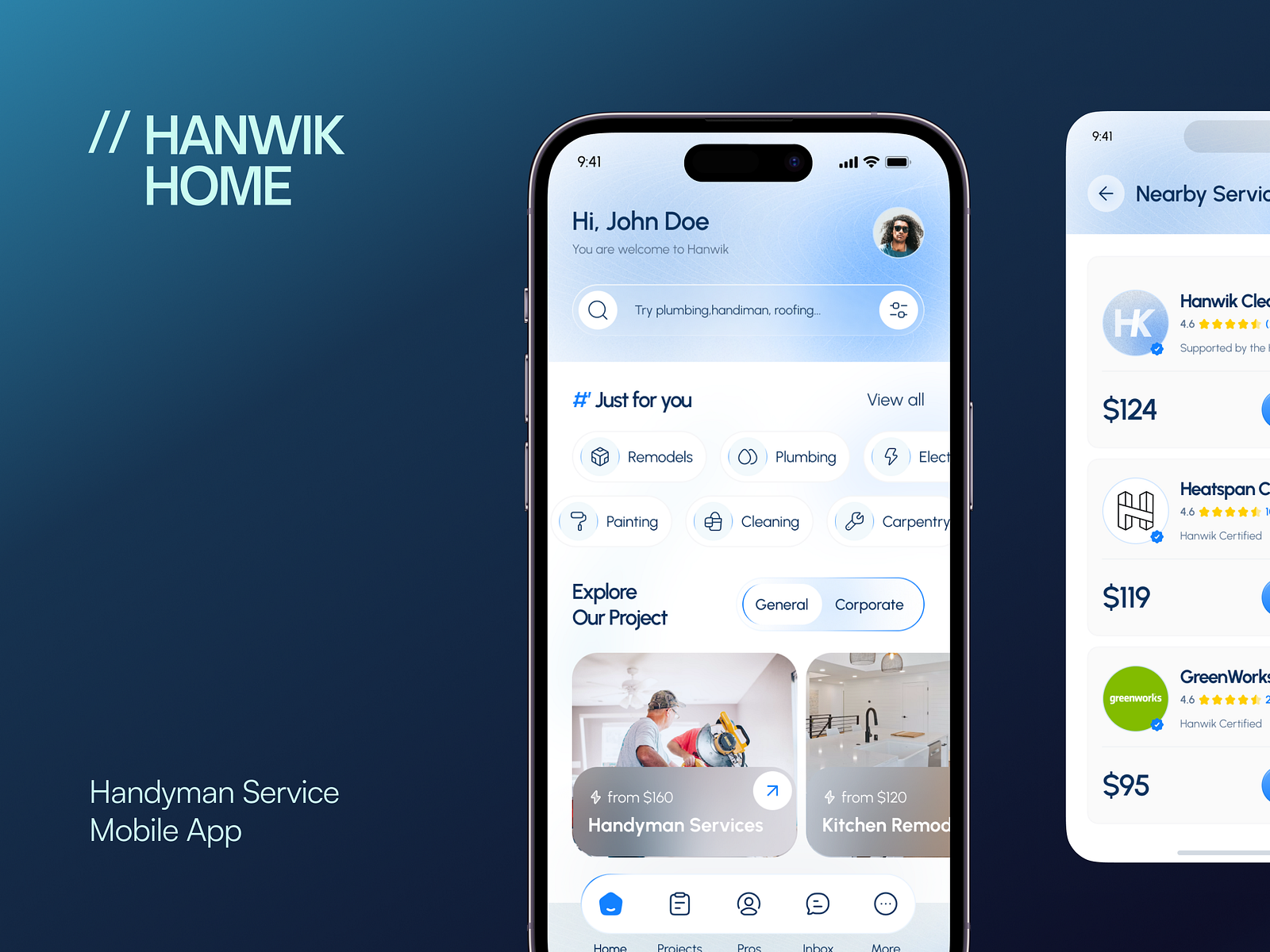 Handyman Service Provider Mobile App UI/UX Design by Panze Mobile App ...