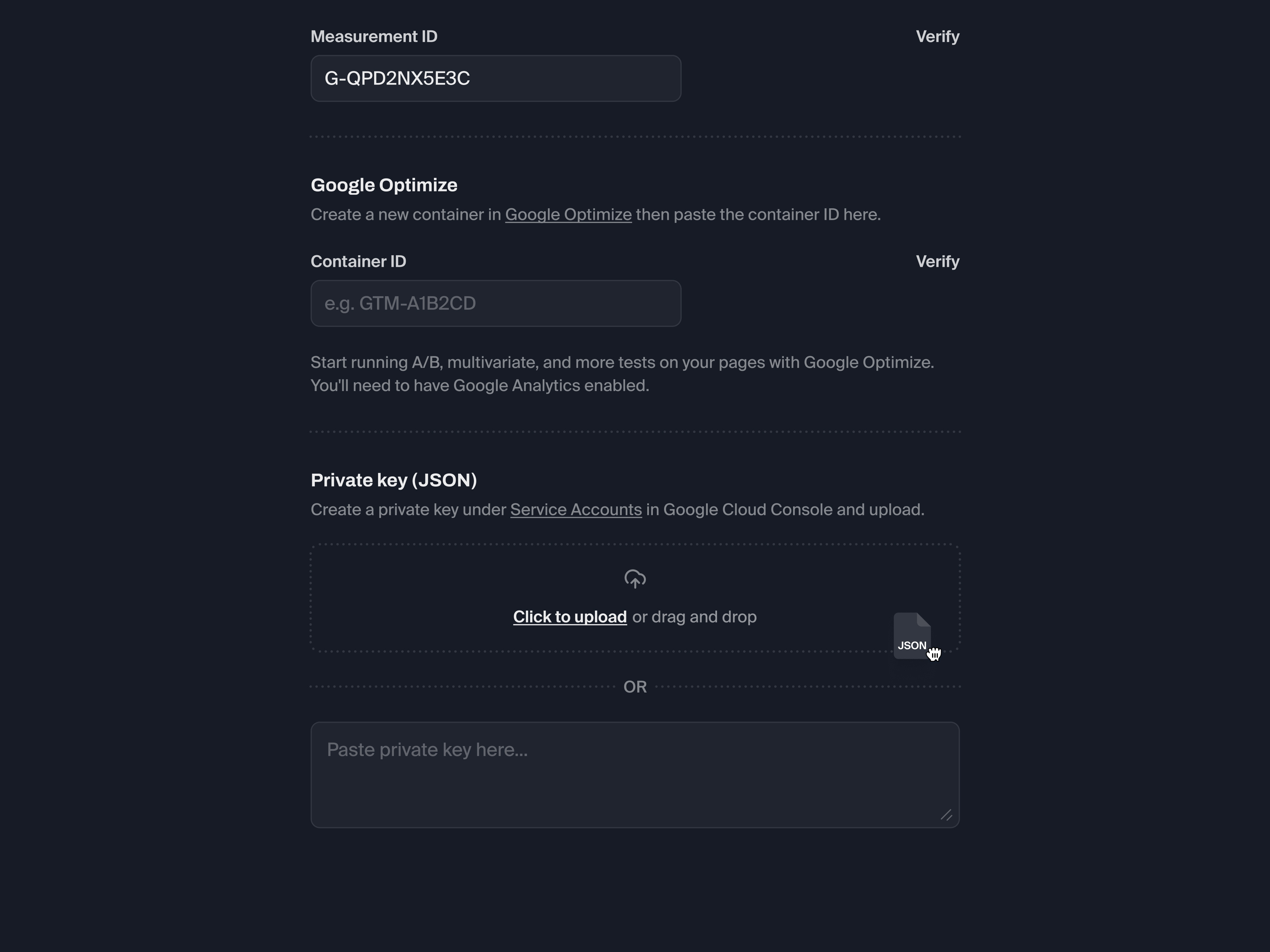 Google Analytics settings — Untitled UI by Jordan Hughes® on Dribbble