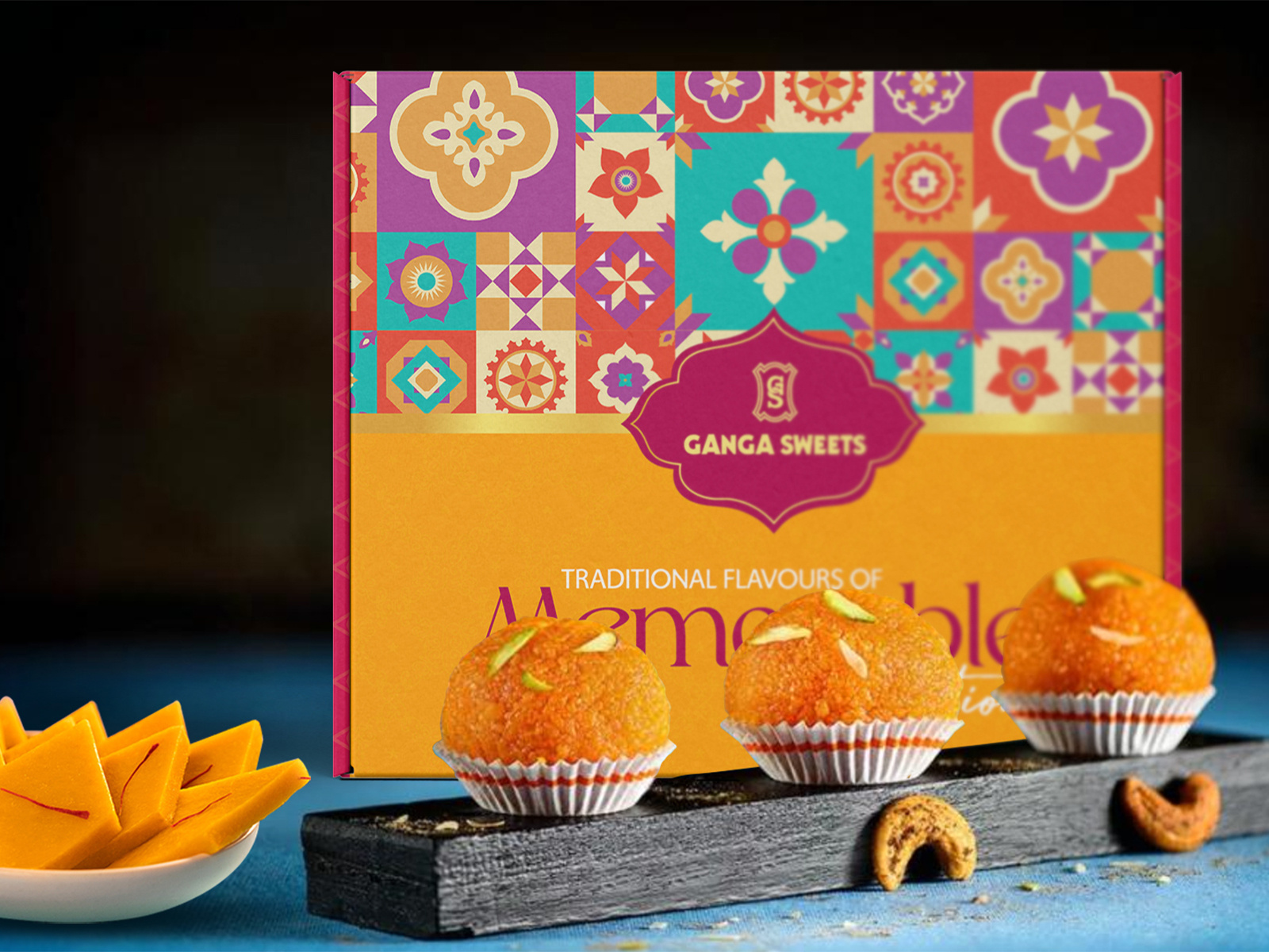 Ganga Sweet Box Package Design by MindzMap on Dribbble