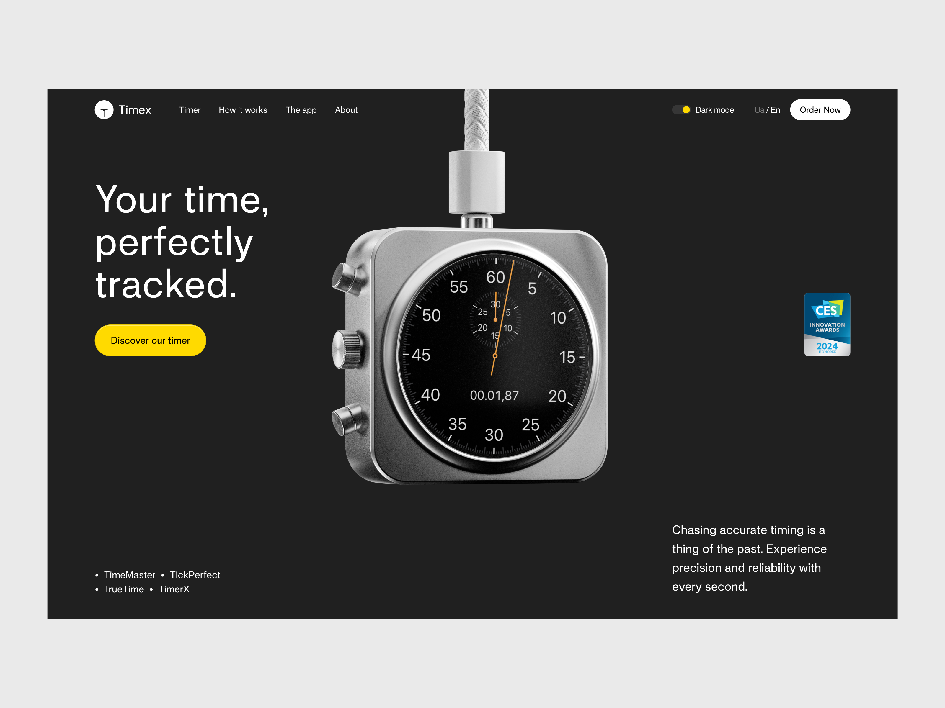 Timex - Tracker Website by Pixelate Design for Pixelate Studio on Dribbble