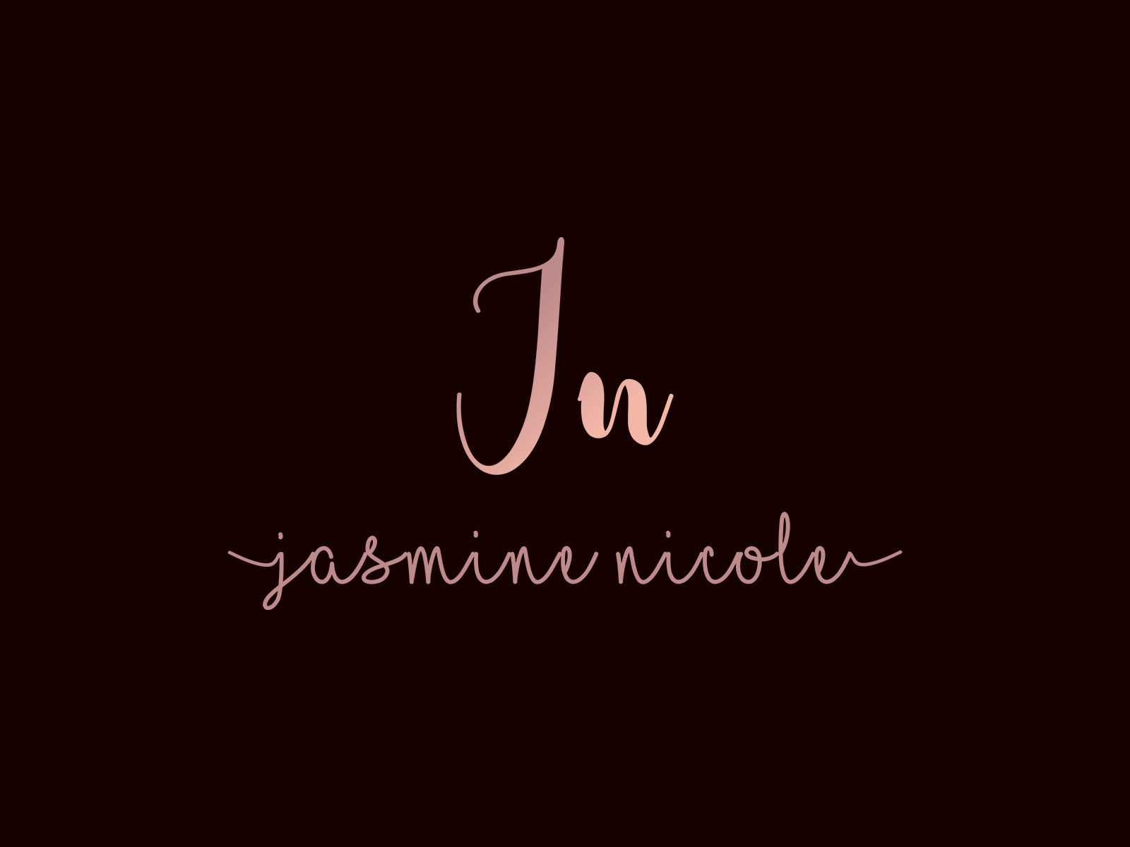 Jasmine Nicole Logo by Neeraj Sharma on Dribbble