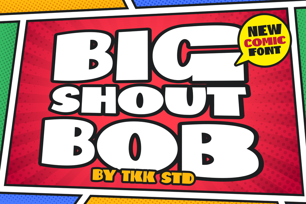Big Shout Bob – Comic Cartoon Font by The Bundles on Dribbble