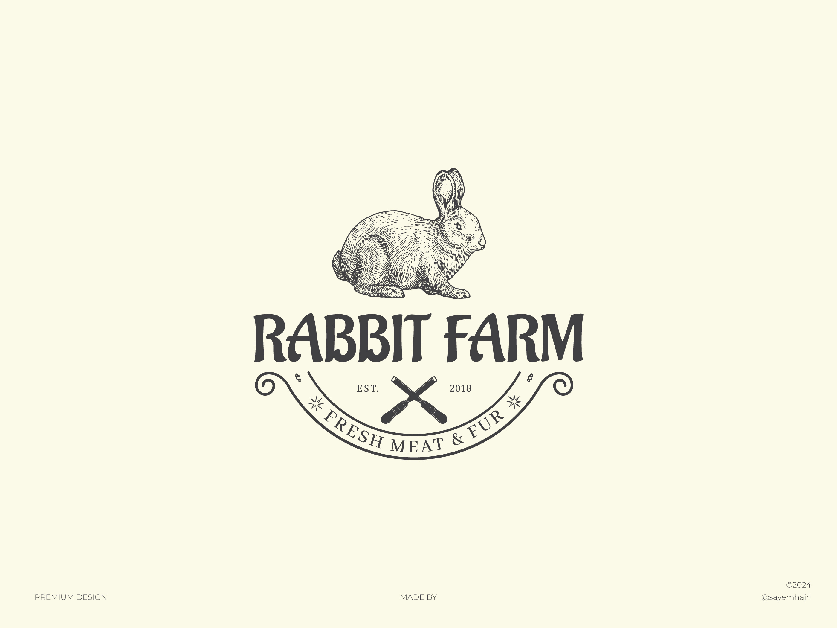 Rabbit Business Logo Rabbit Emblem Metal | Official Girlguiding