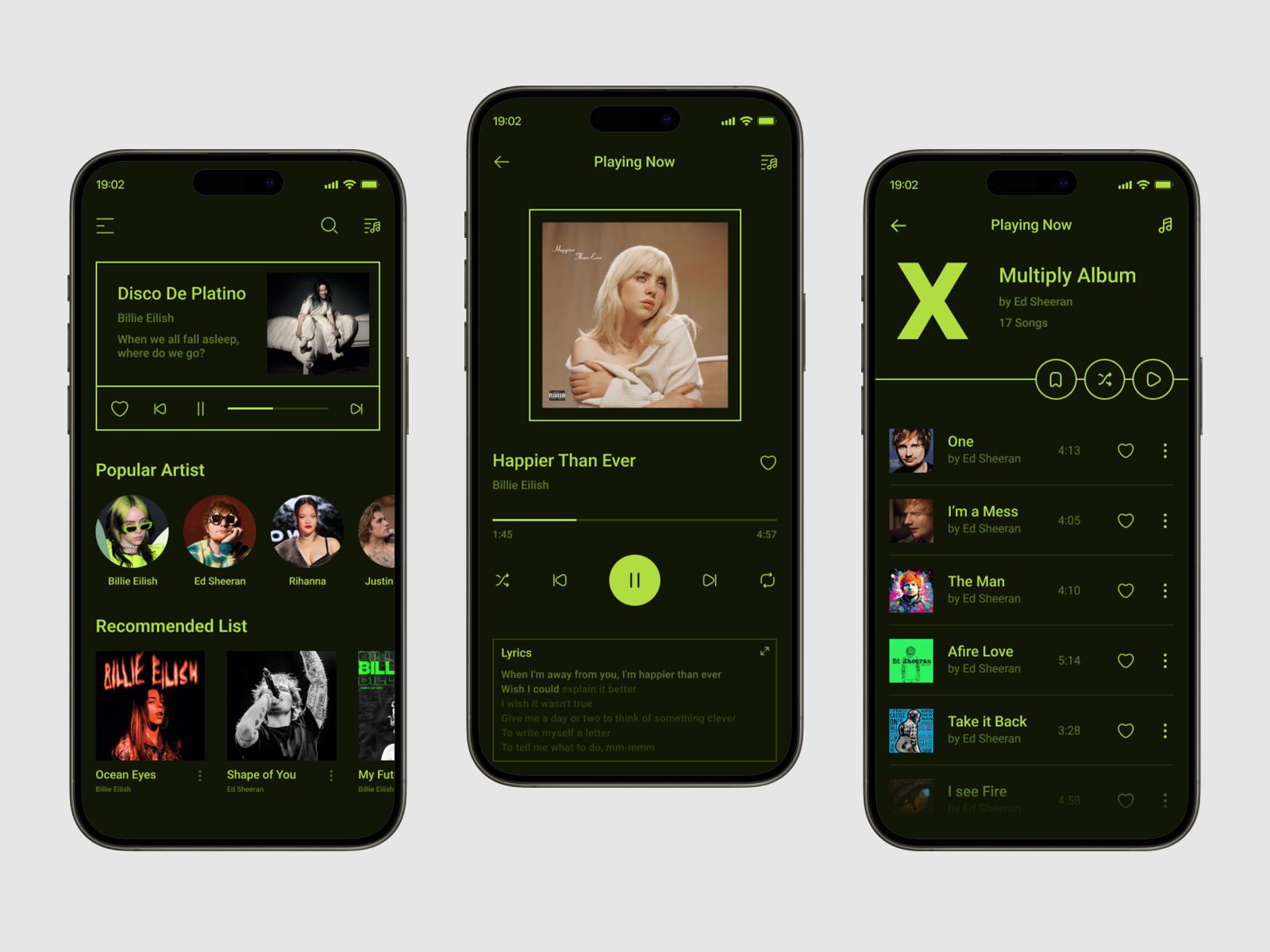 Music Player Mobile App Design Concept by Zahidul Hossain on Dribbble