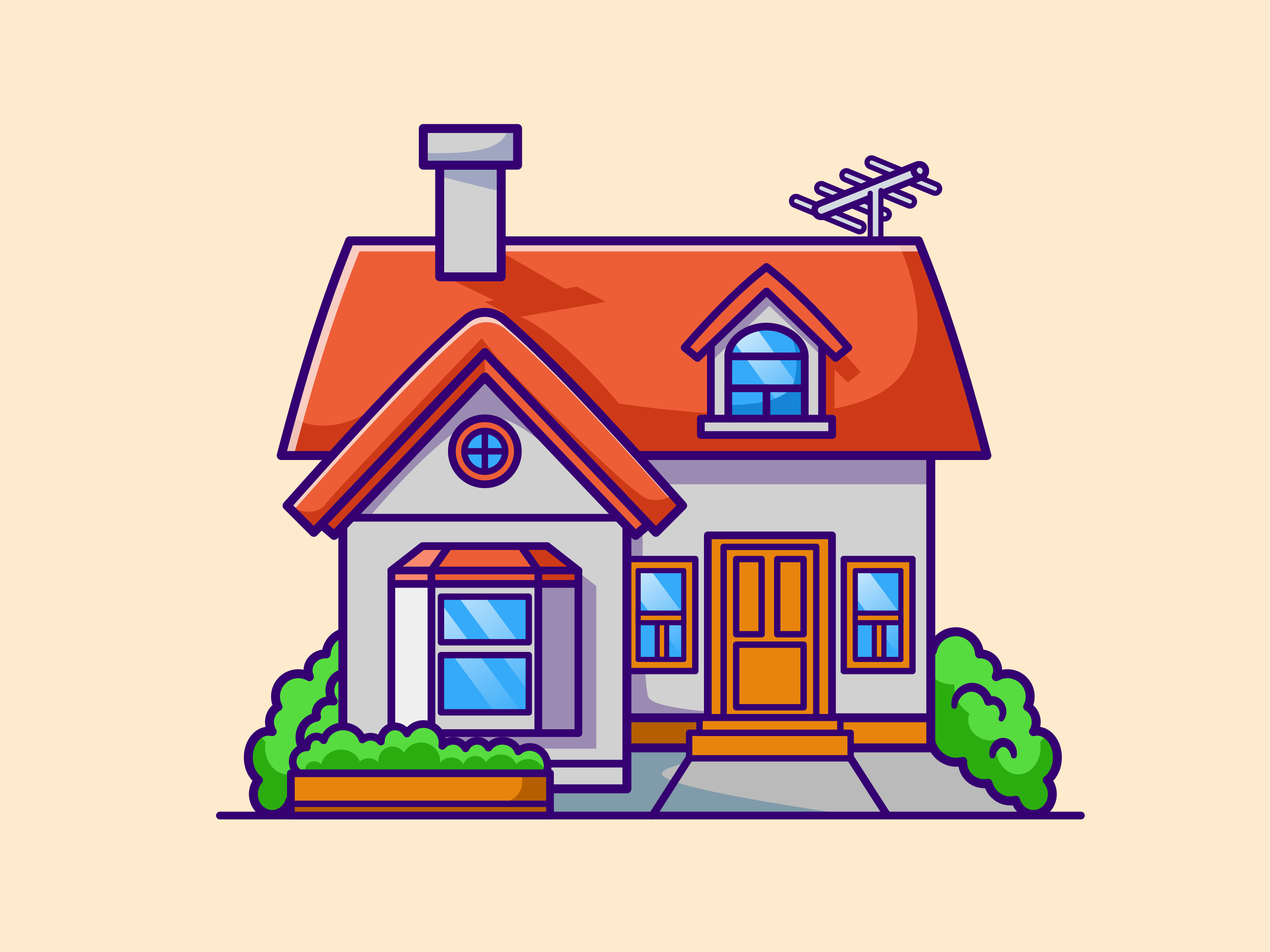 Random Building🏠🏕️ by catalyst on Dribbble