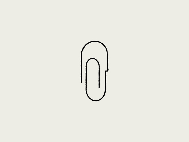 "Paper Clip Man" - abstract minimalist line art illustration by Artur ...