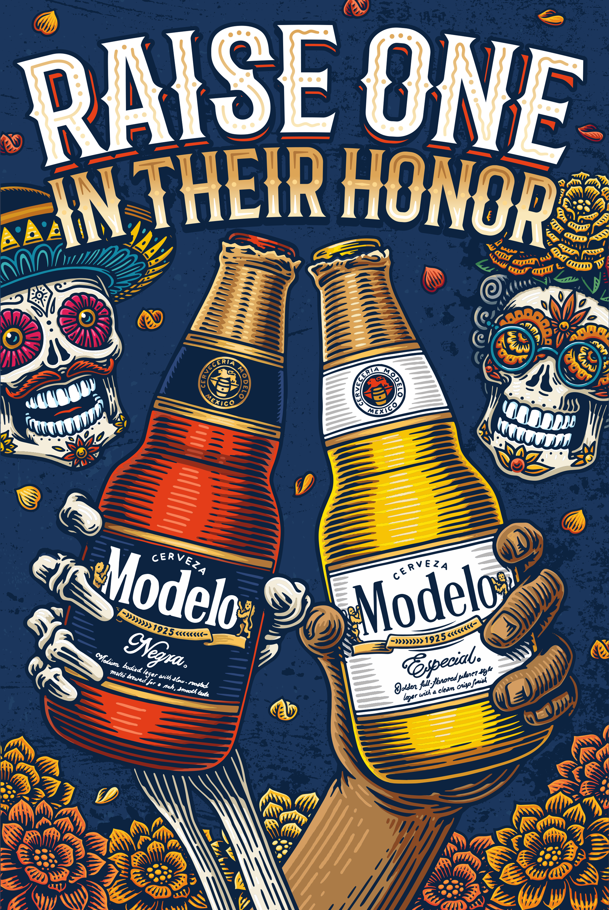 Modelo Dia De Los Muertos by Bob Case on Dribbble