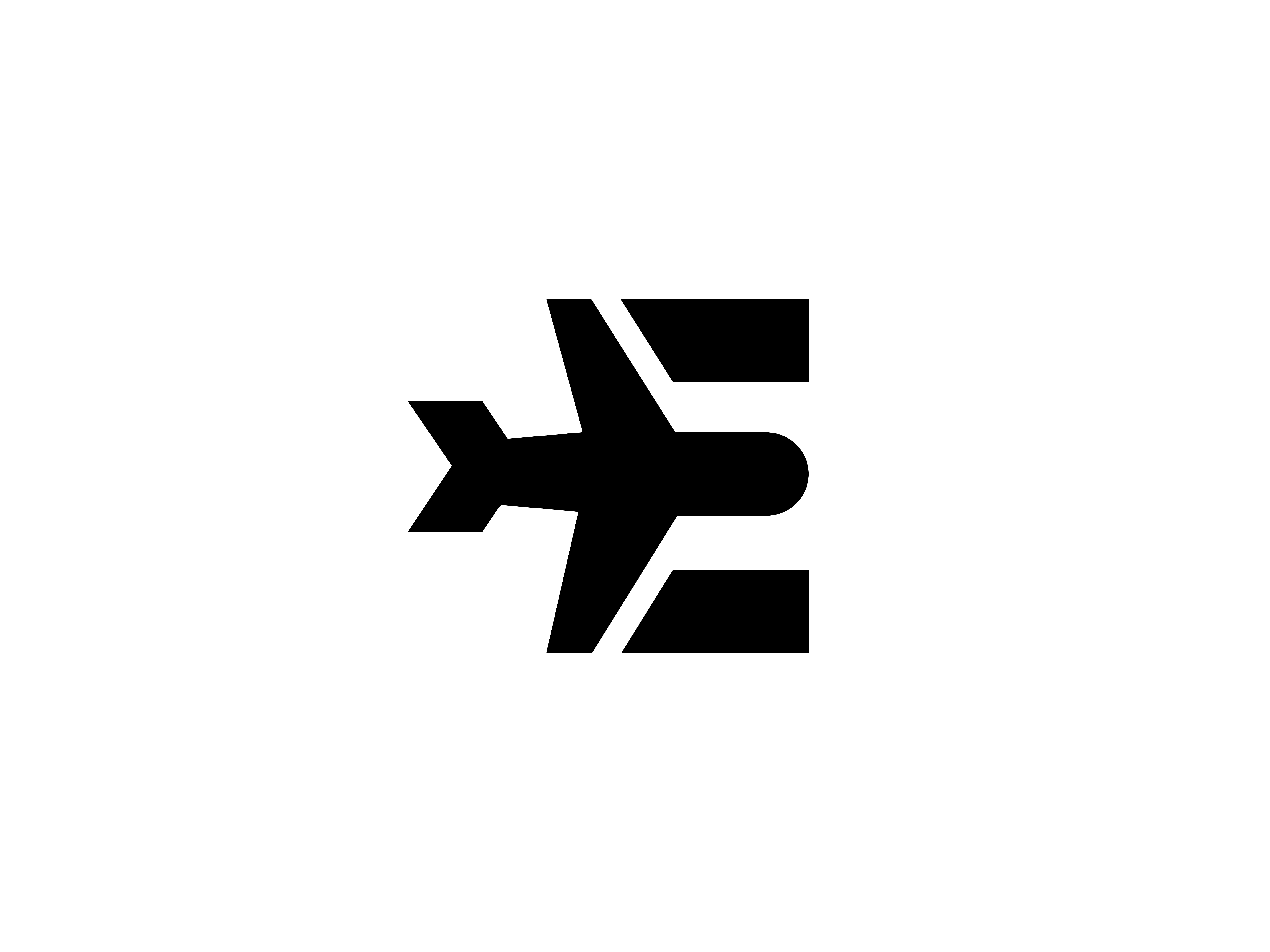 Logo Design, Airplane & Letter E Logo for Travel and Aviation by ...