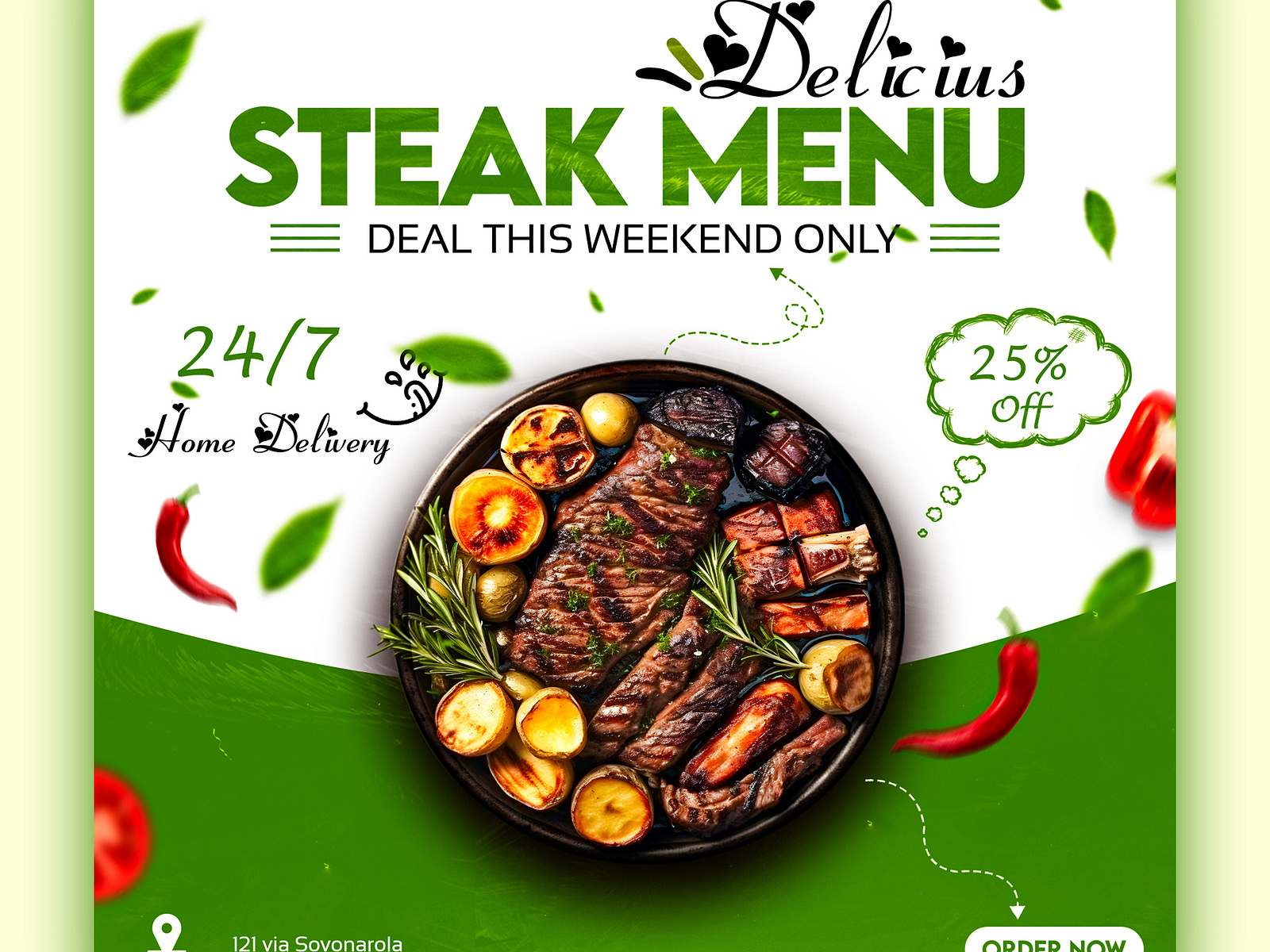 Social Media Organic Food Ad Design by ABU HASAN IDRIS on Dribbble