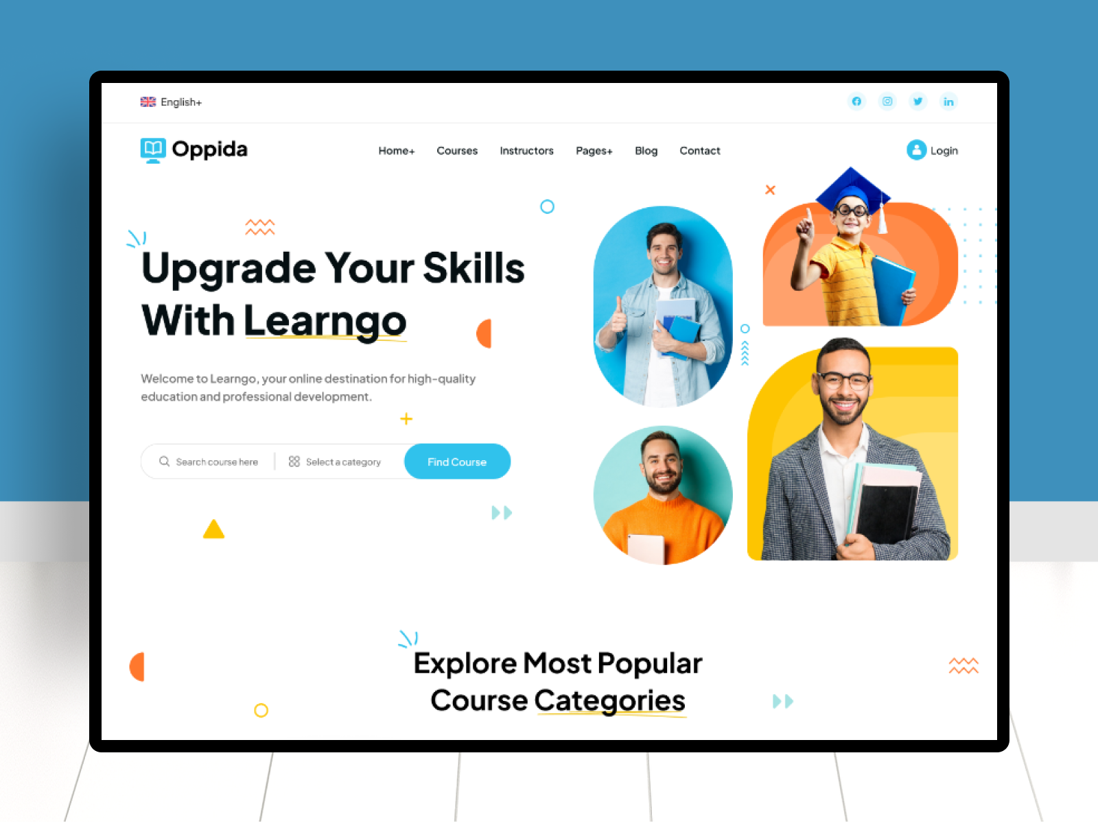 eLearning Website Template by Abdur Razzak 🏅 on Dribbble