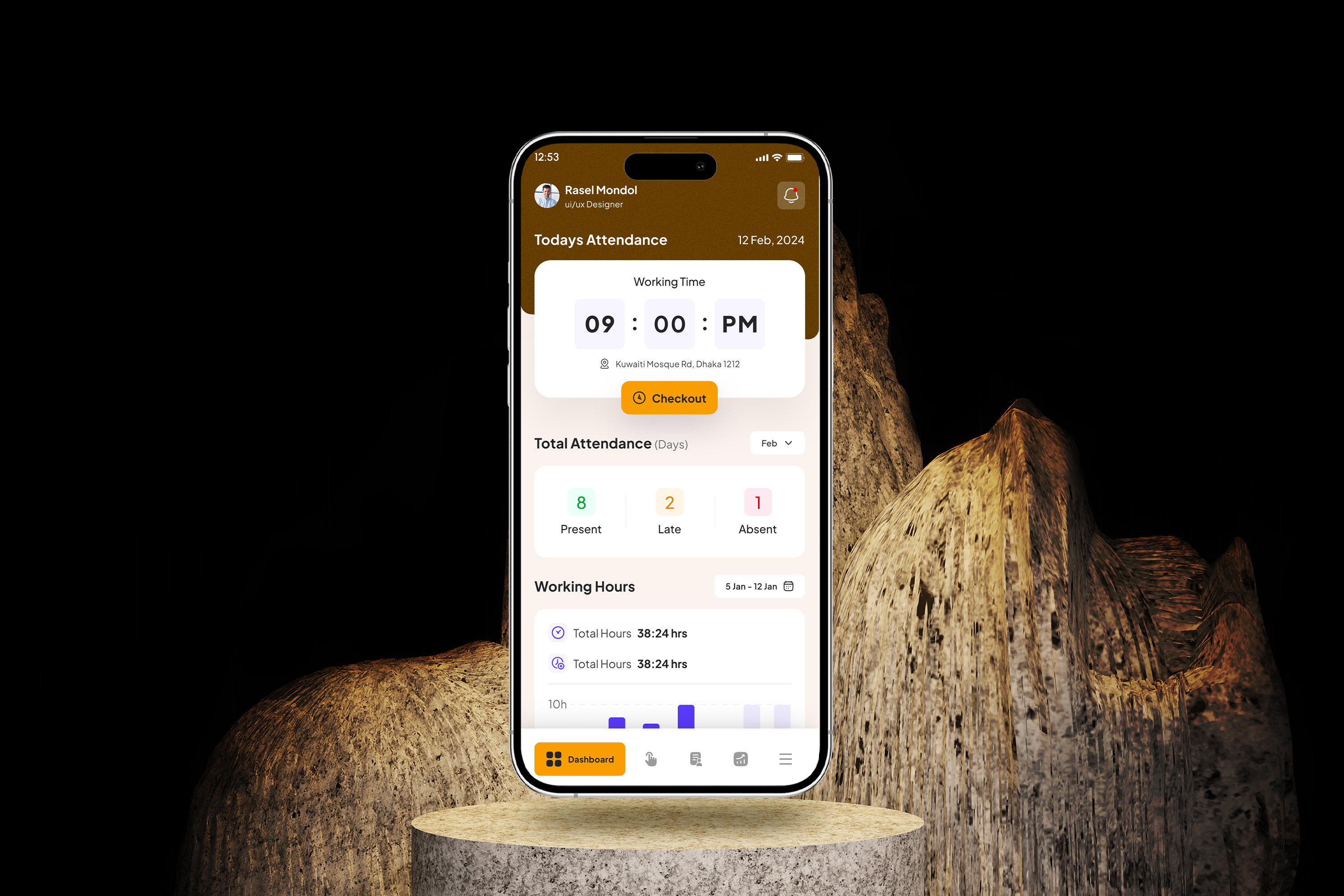 Digital Employee Attendance App by Rasel Mondol on Dribbble