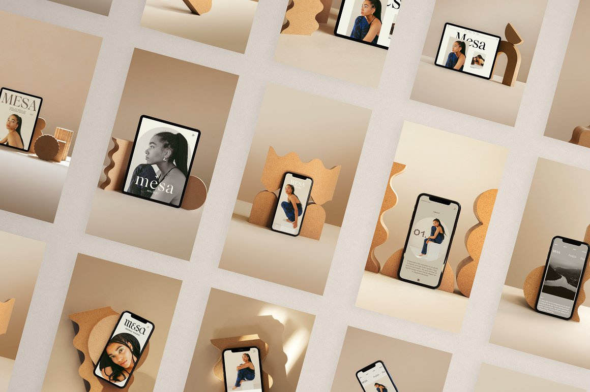 Mesa - CANVA Digital Devices Mockups by Product Mockup on Dribbble