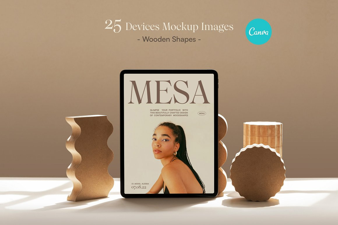 Mesa - CANVA Digital Devices Mockups by Product Mockup on Dribbble