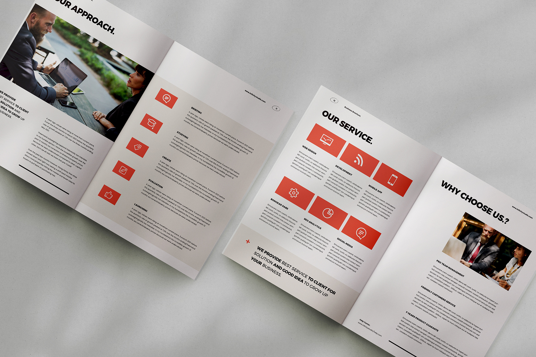 Brochure Template | Canva | Docx |ID by Occy Design on Dribbble