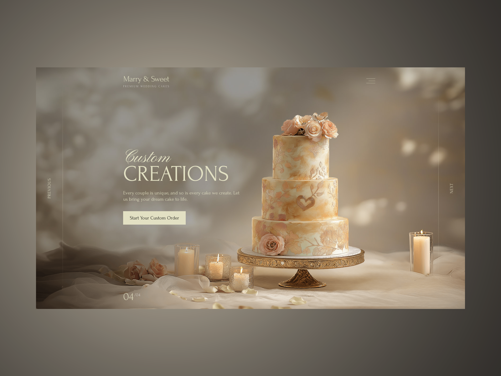 Exquisite Wedding Cake Gallery Slider for WordPress by Slider ...