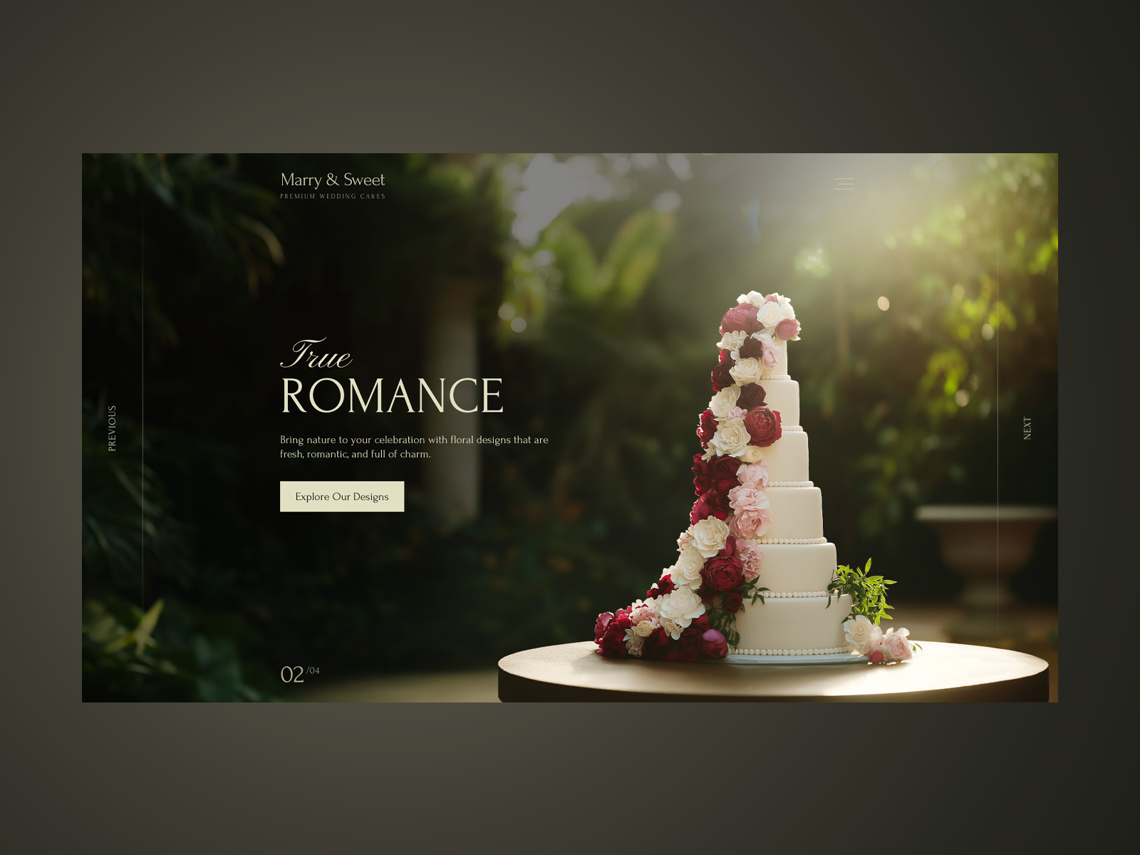 Exquisite Wedding Cake Gallery Slider for WordPress by Slider ...