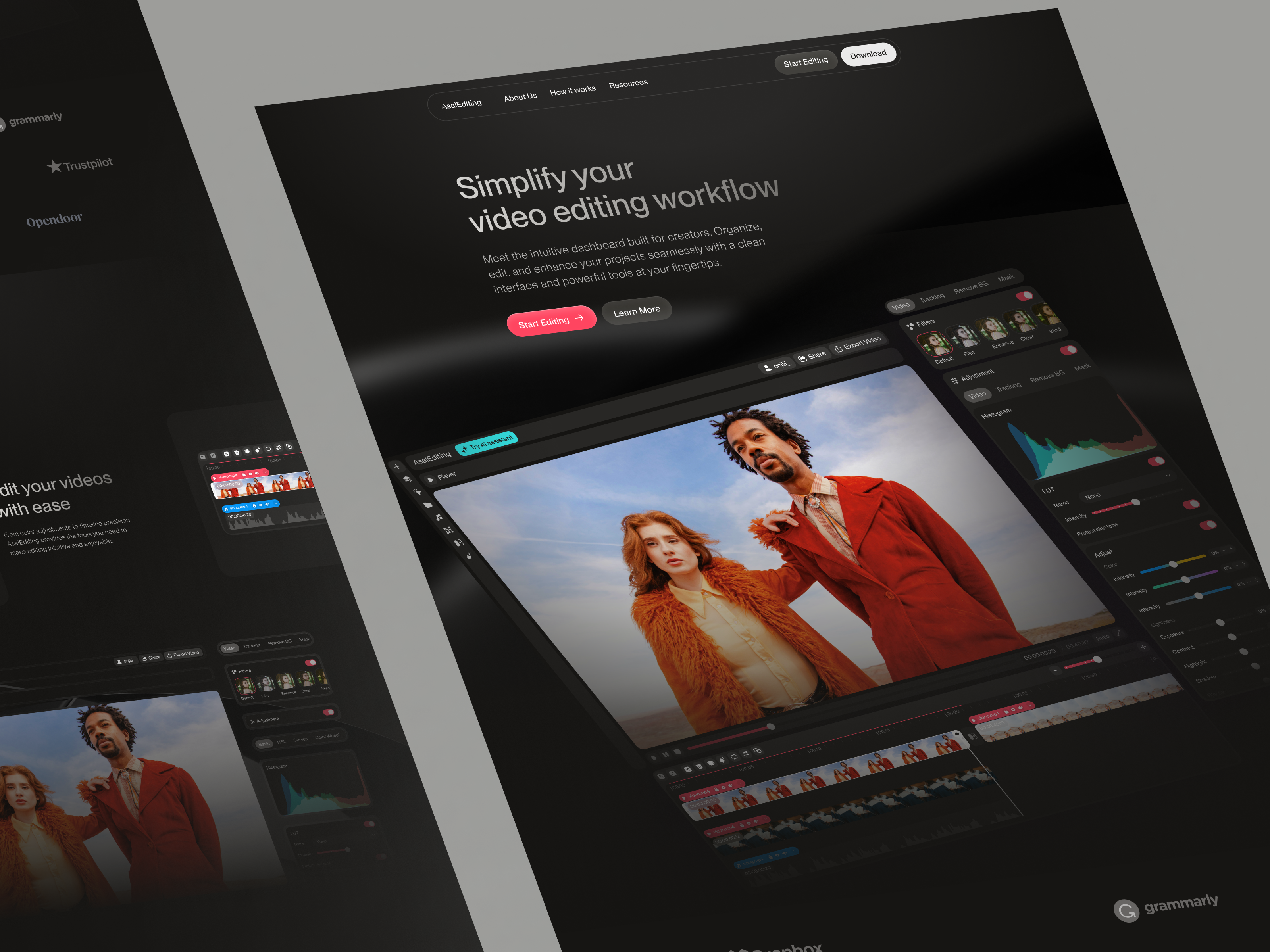 Asal Editing - Landing Page Design by Asal Design for Kretya Studio on ...