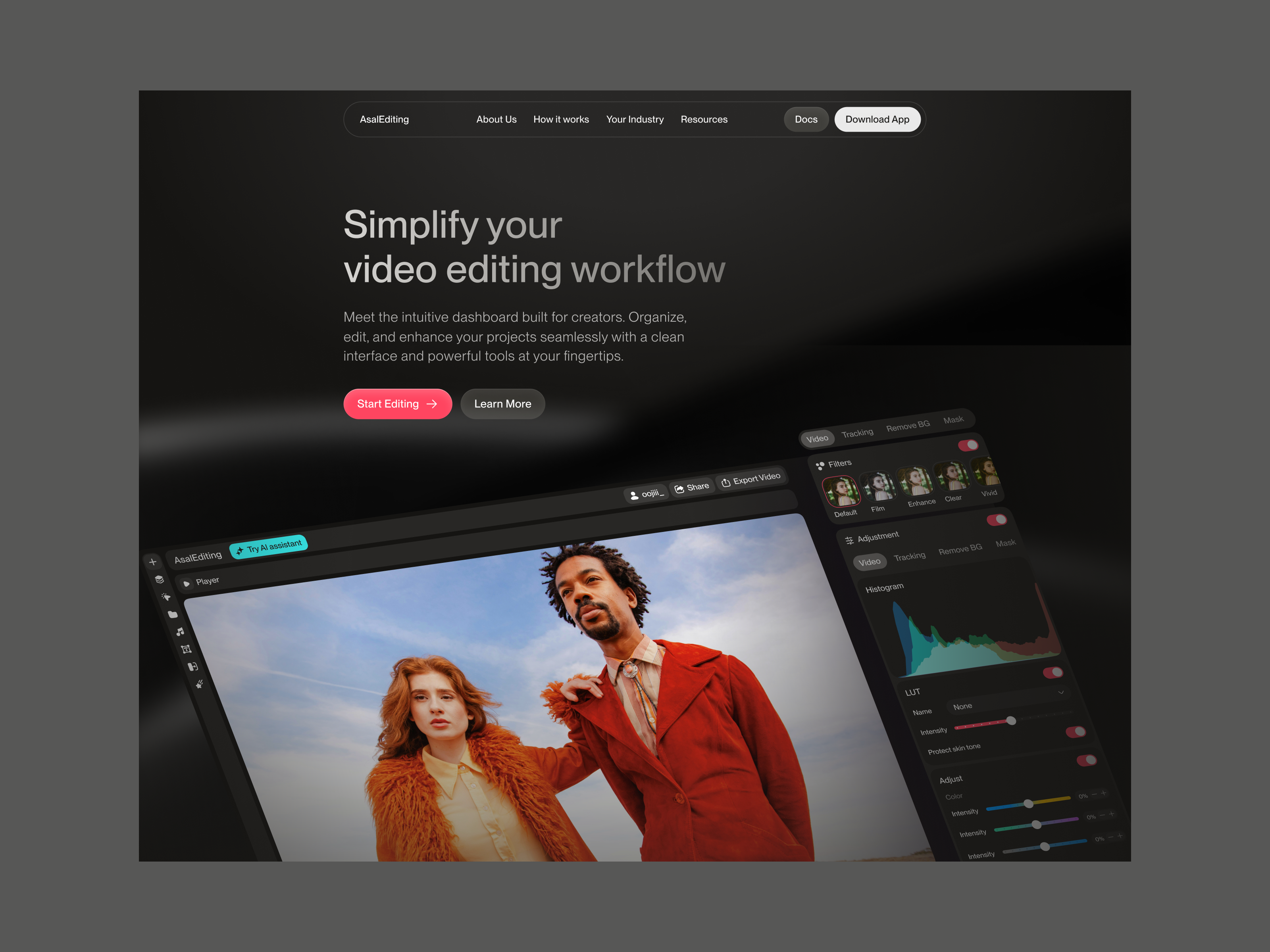 Asal Editing - Landing Page Design by Asal Design for Kretya Studio on ...