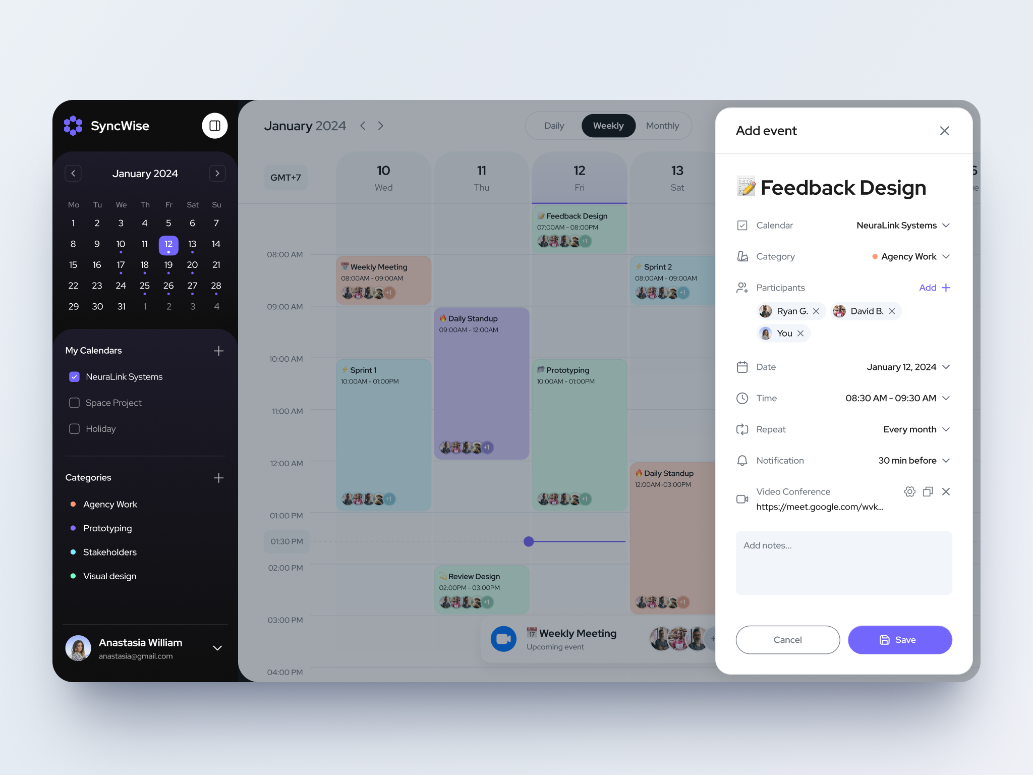 SyncWise - Product Design for SaaS by Vitalii Khomenko for Orizon: UI/UX Design Agency on Dribbble