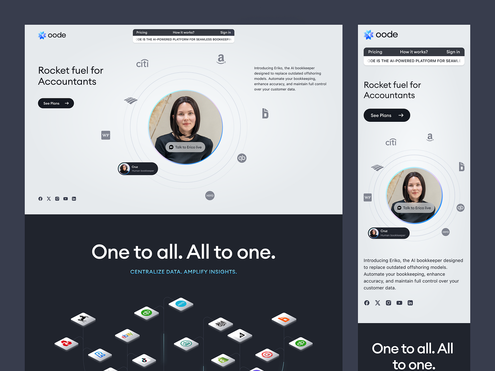 Oode Website Design by Shinas P for Stead on Dribbble