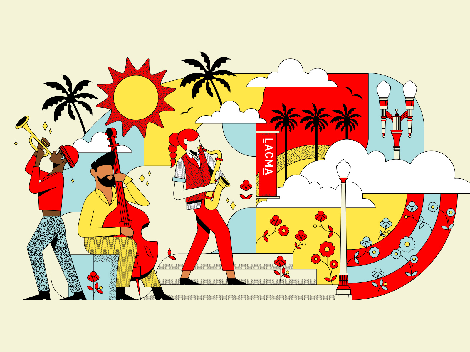 Feeling the music at LACMA by Tyler Pate on Dribbble