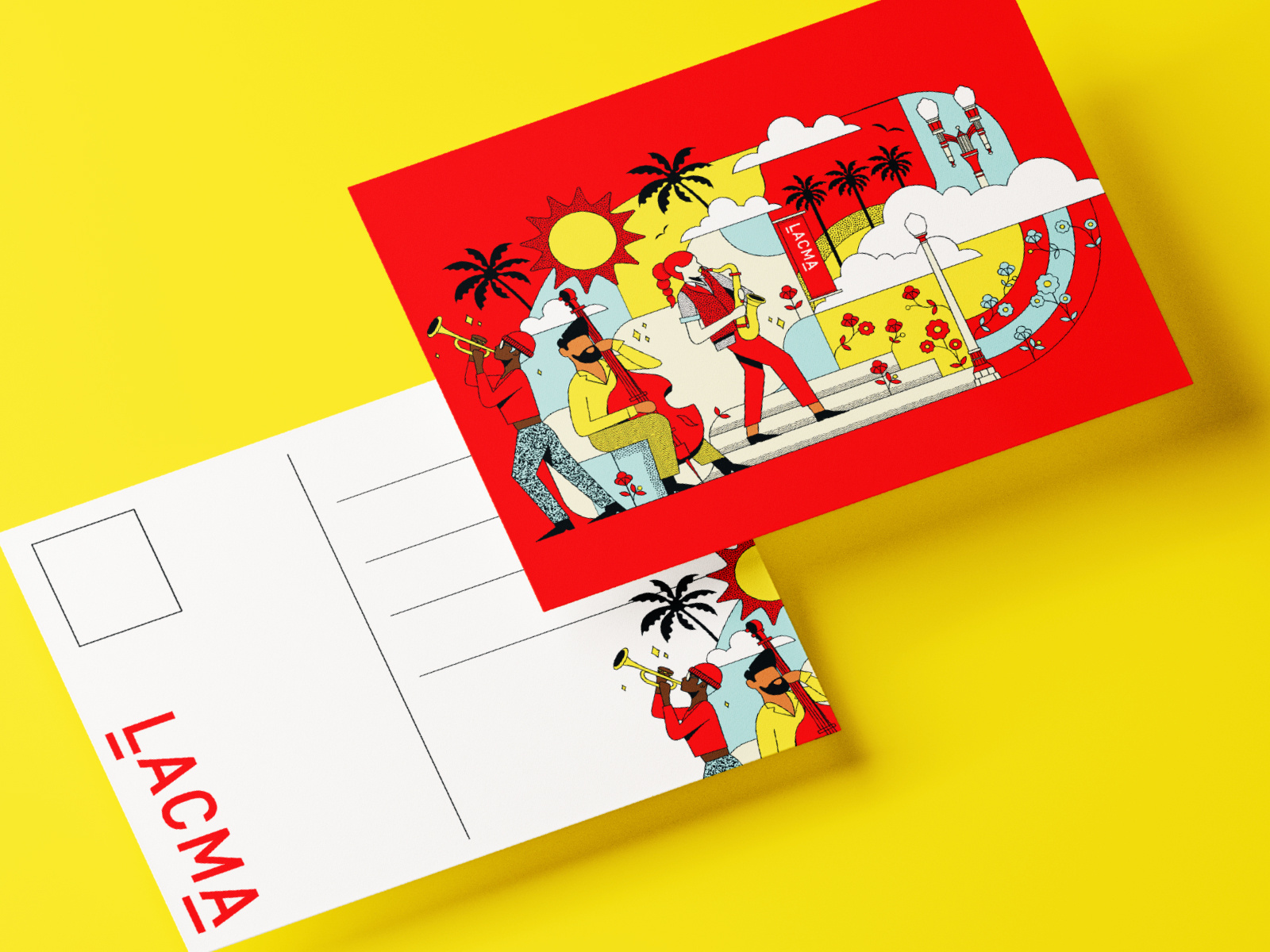 LACMA Postcard by Tyler Pate on Dribbble
