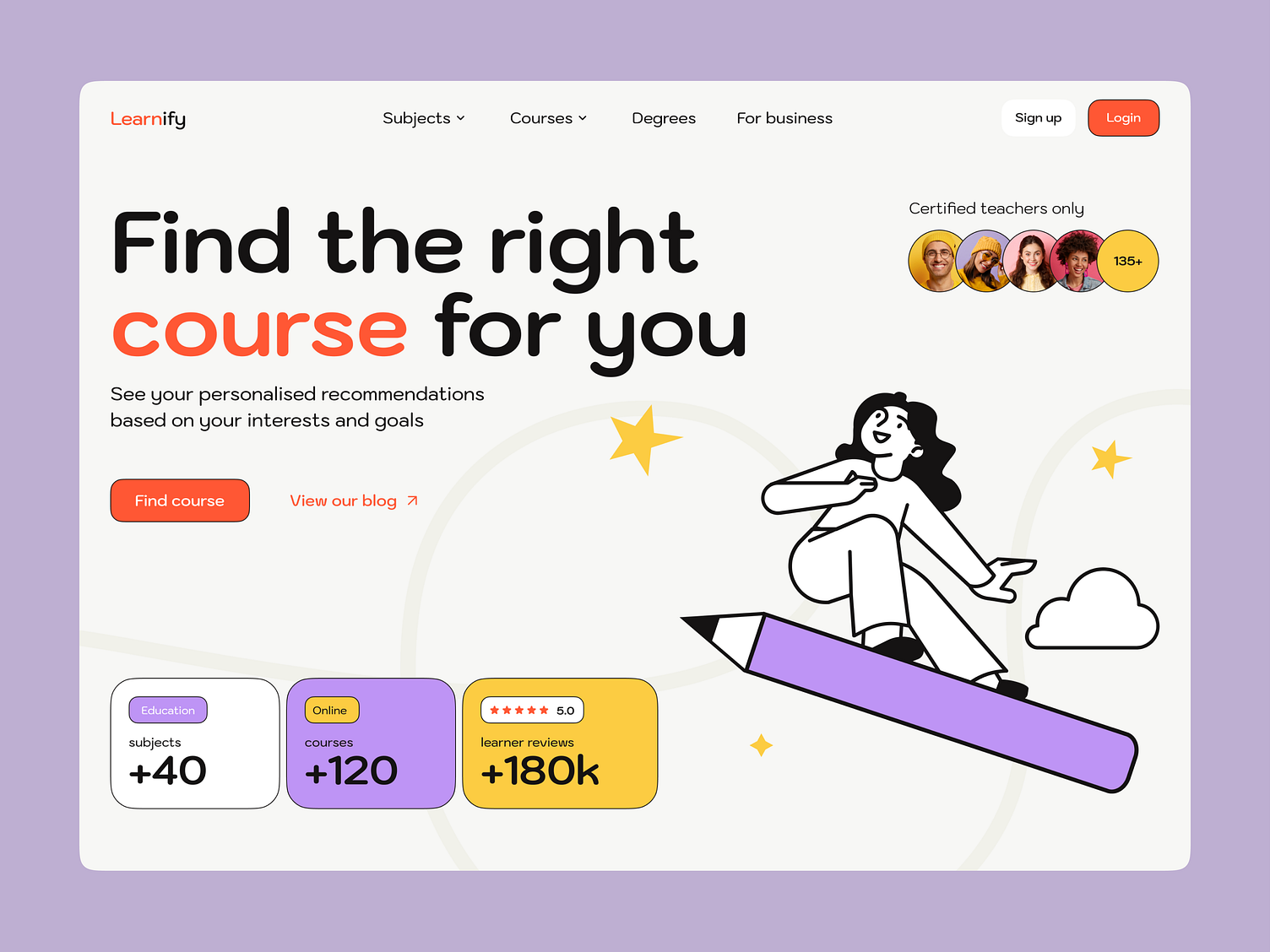 Education Website Design Concept by Ronas IT | UI/UX Team on Dribbble