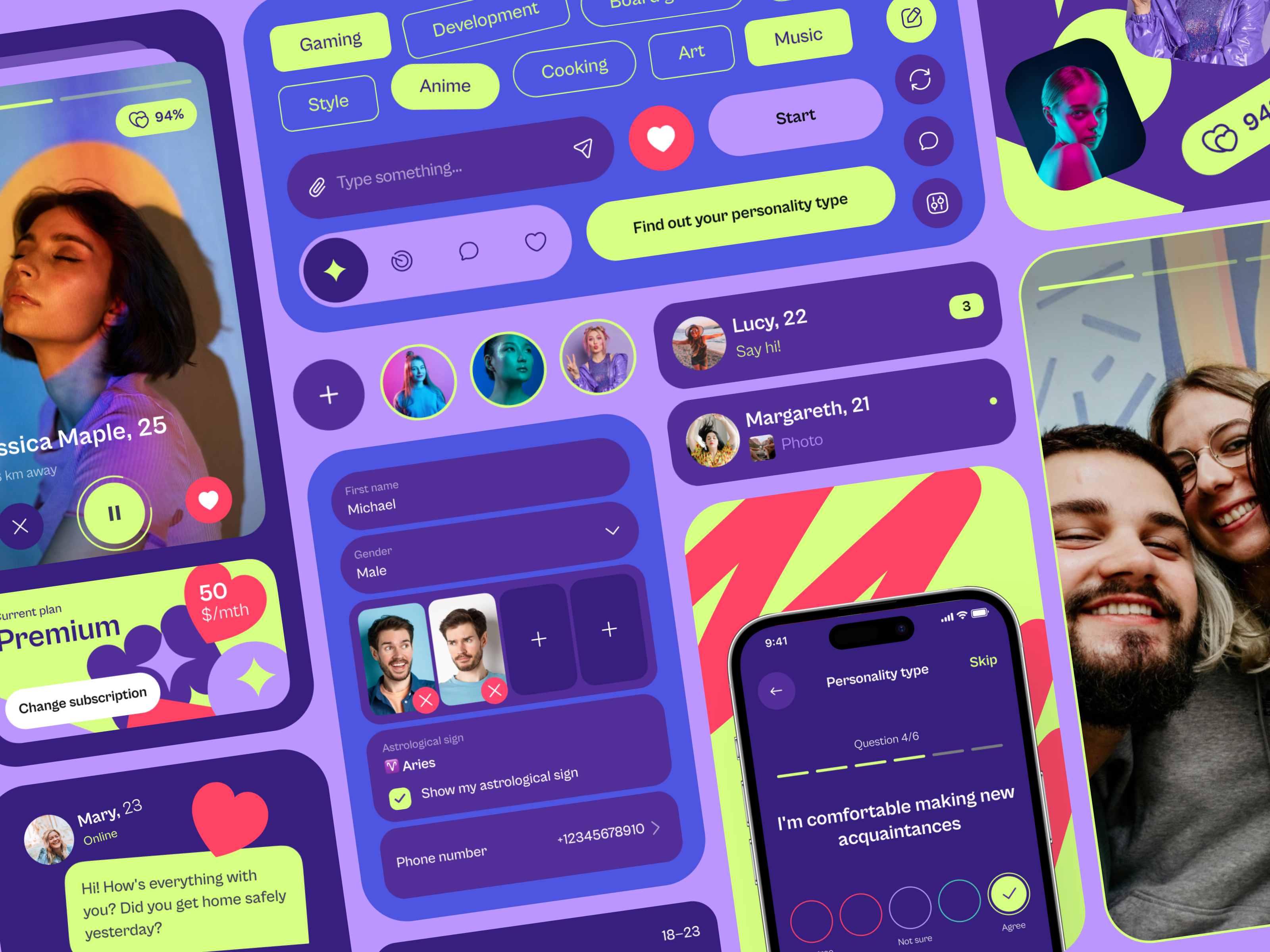 Mobile Ui Kit For Dating App By Ronas It Ui Ux Team On Dribbble