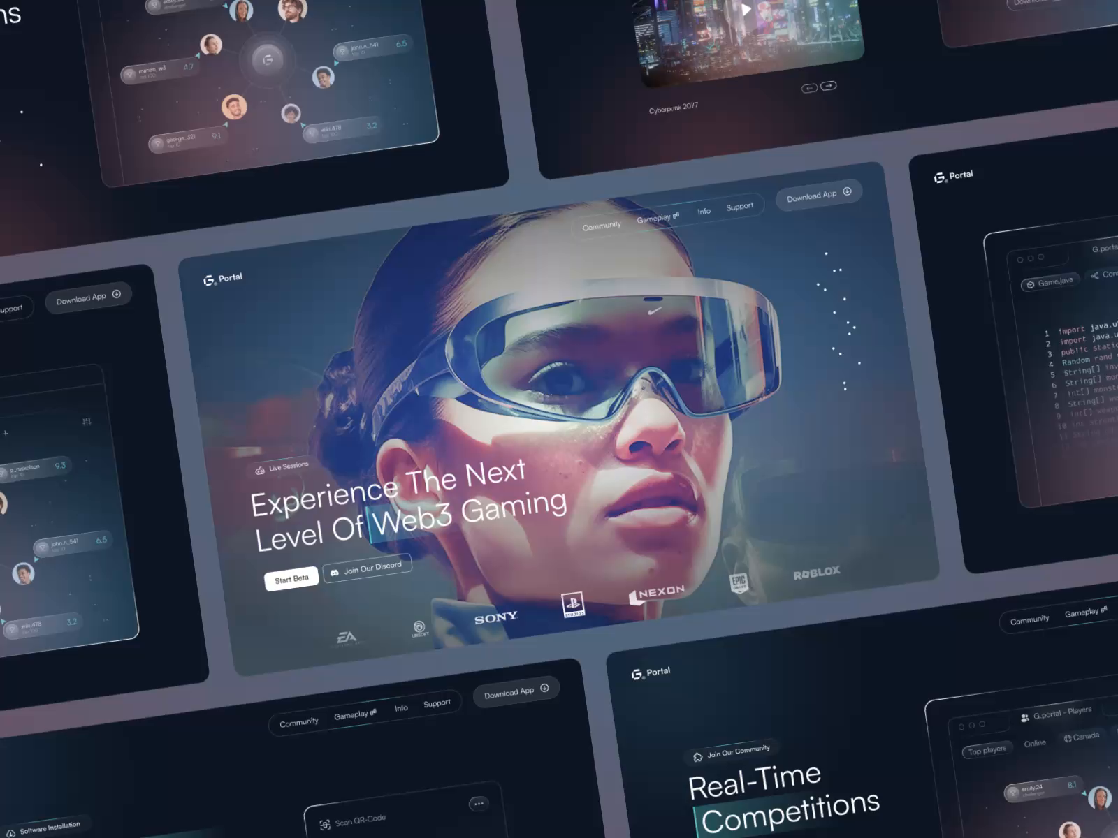 Web3 gaming platform by S.Design on Dribbble