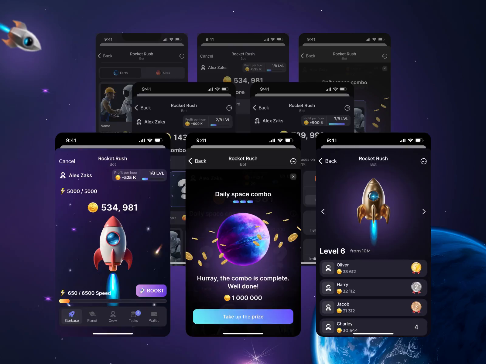 Rocket Rush - Tap Game | App Design by ByteTown on Dribbble