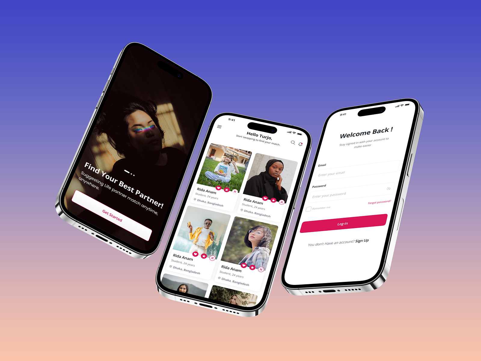Modern Dating App UI Design 💕 | Swipe, Match & Connect Effortle by ...
