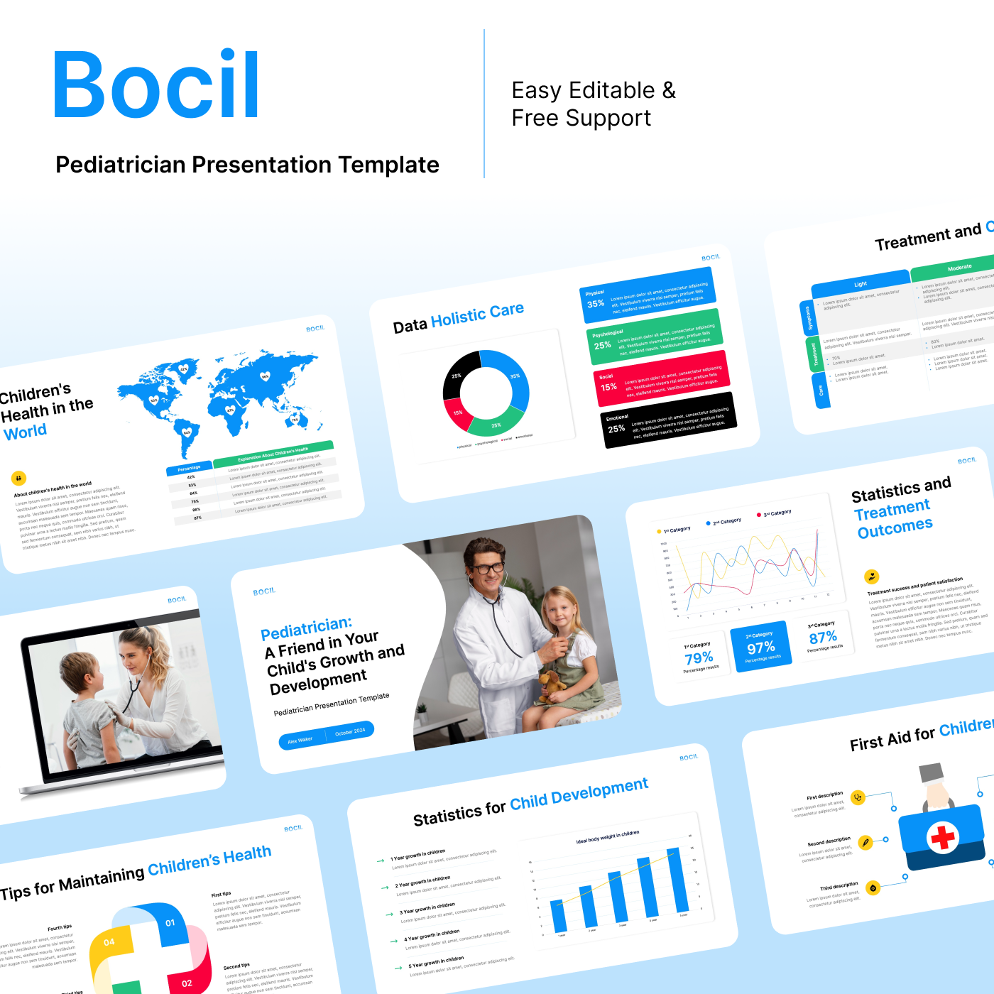 Pediatrician Presentation Template by Maulinda on Dribbble