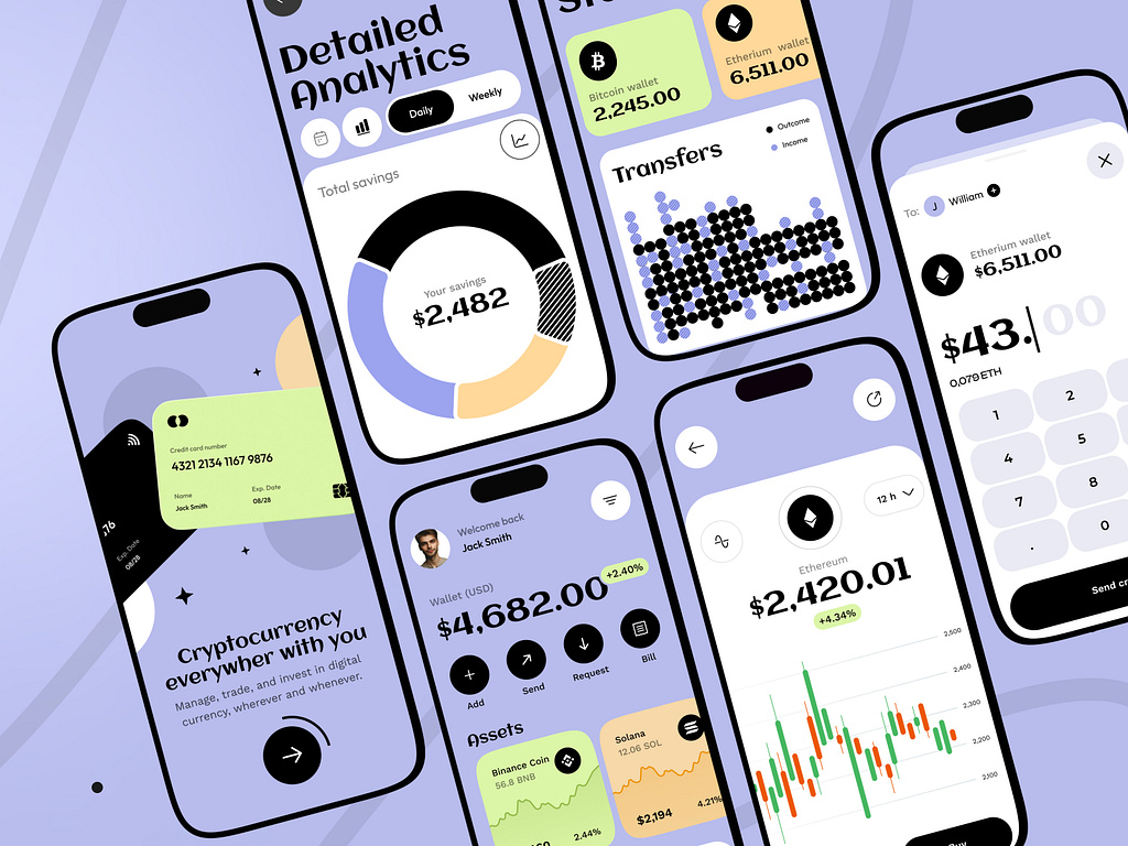Crypto Management Wallet Analytics App Design By Anastasia Golovko On Dribbble 