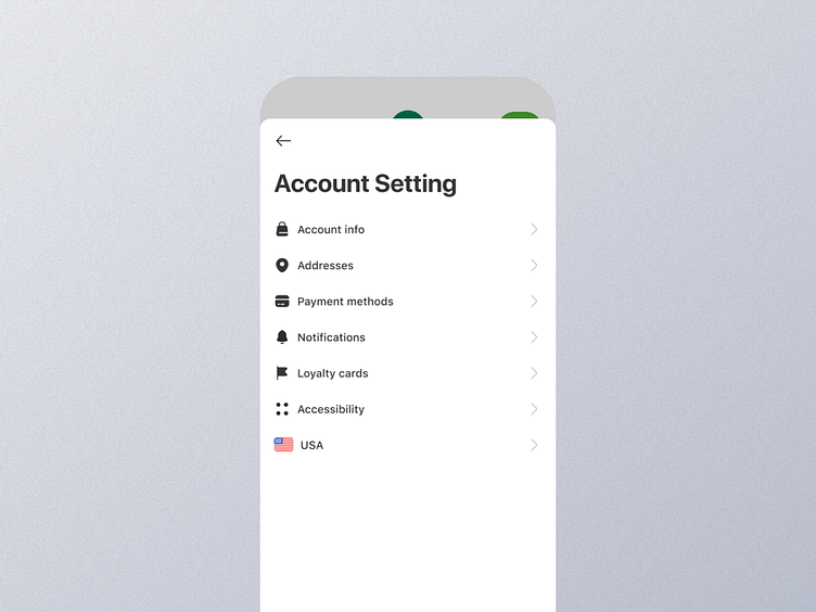 Account Setting Mobile App Ui By Ui Ants On Dribbble