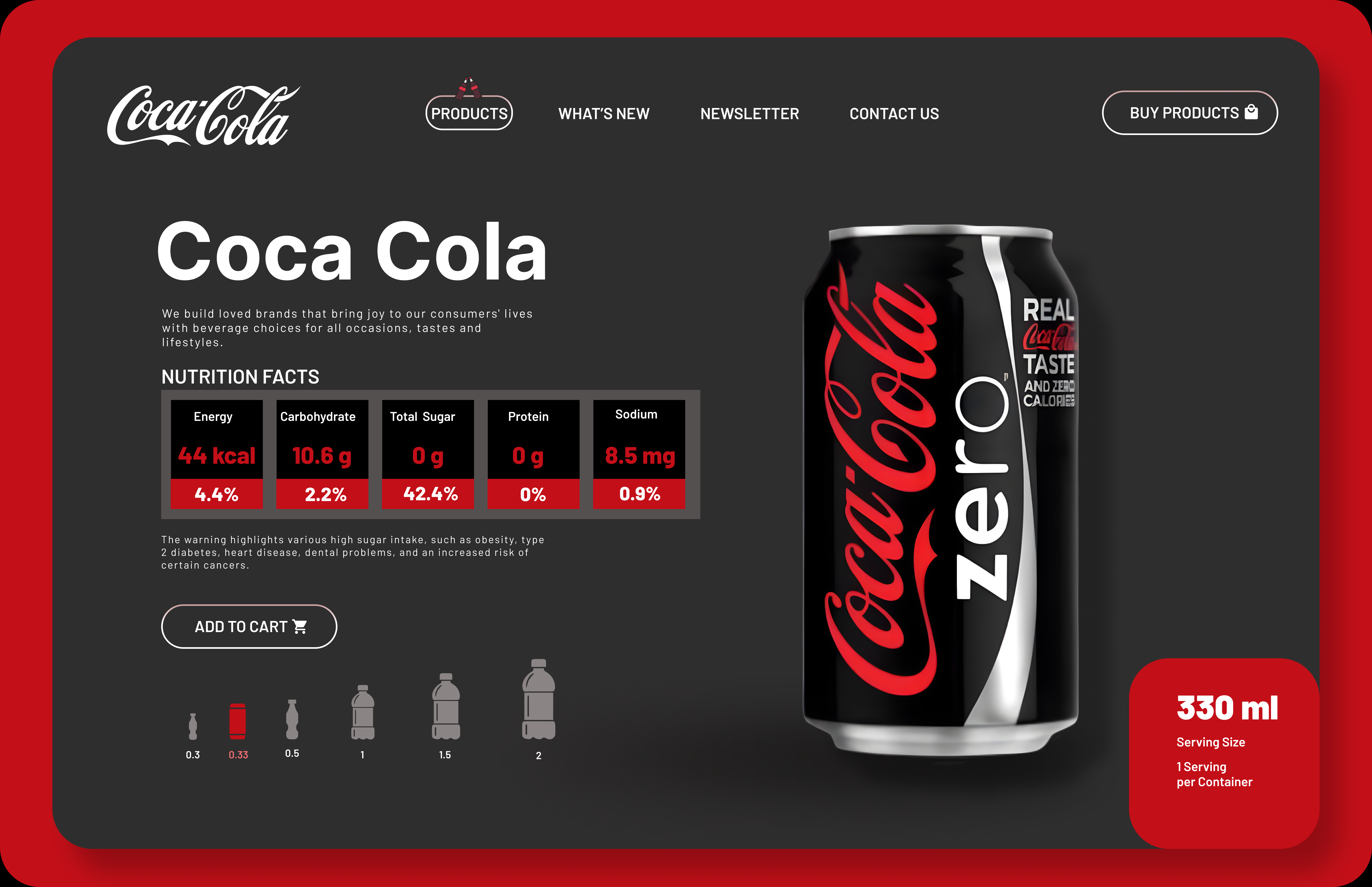 Coca Cola UI/UX by Atharva on Dribbble