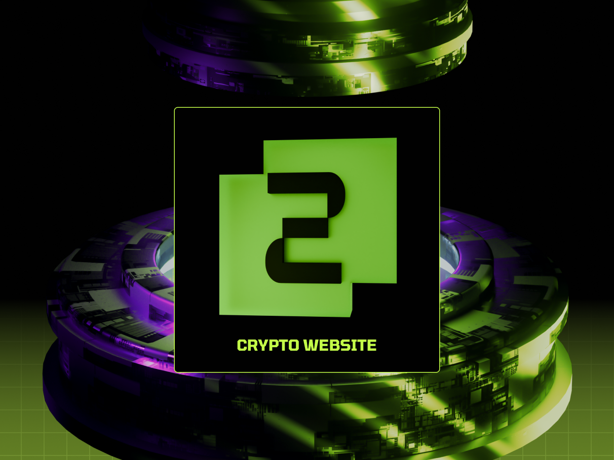 Website for crypto company by E2 on Dribbble