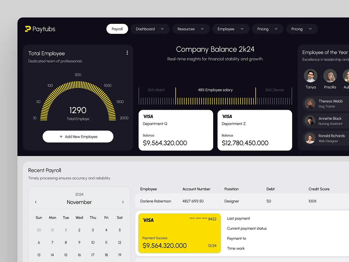 Payroll Management designs, themes, templates and downloadable graphic ...