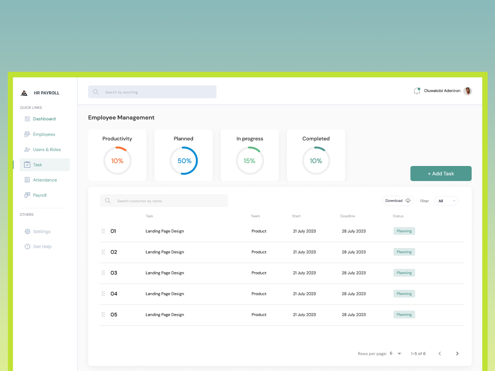 Website: HR Management System UI Design by Marcel Klos on Dribbble