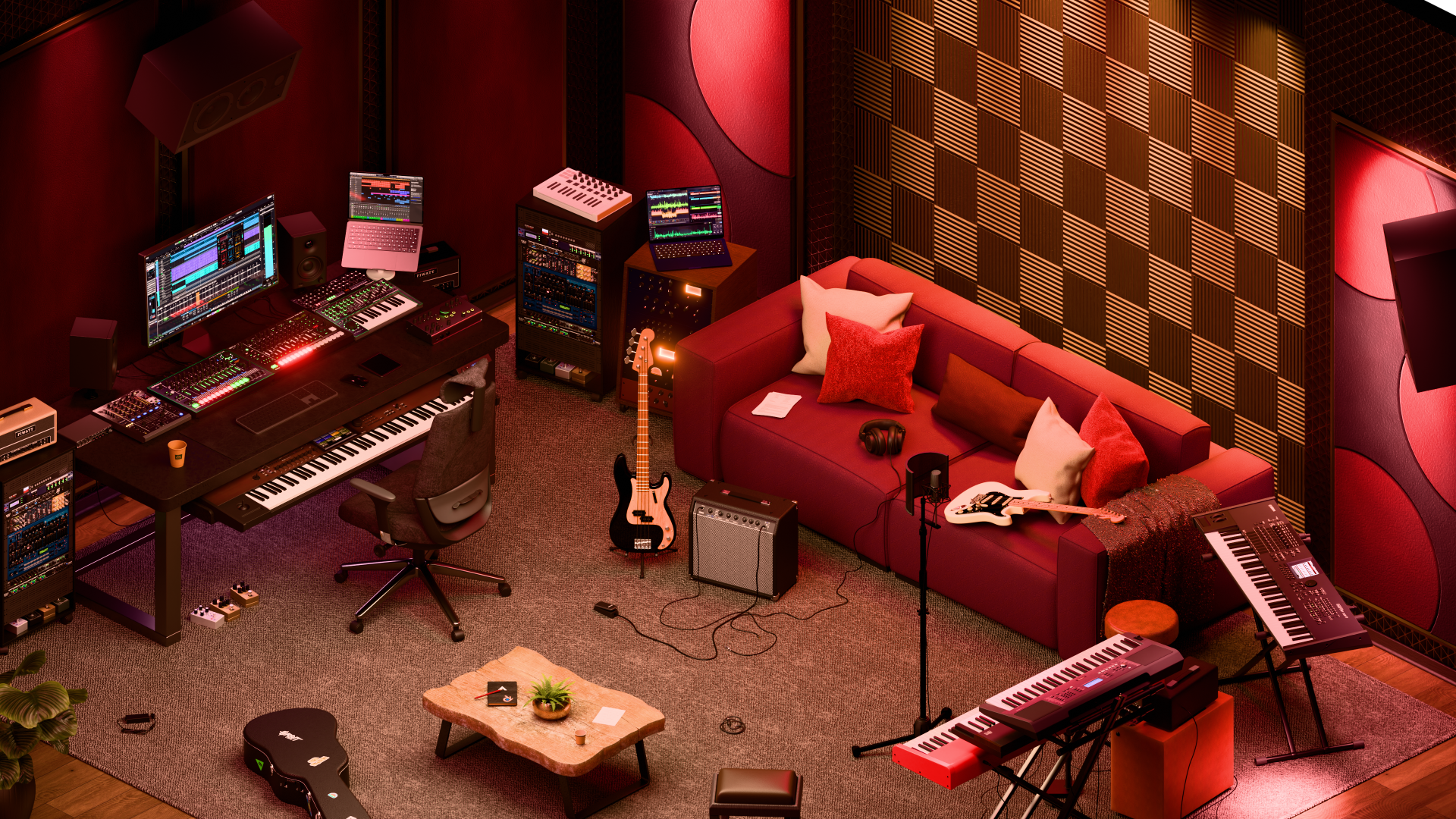 Record Studio 4 by Hector Heredia on Dribbble