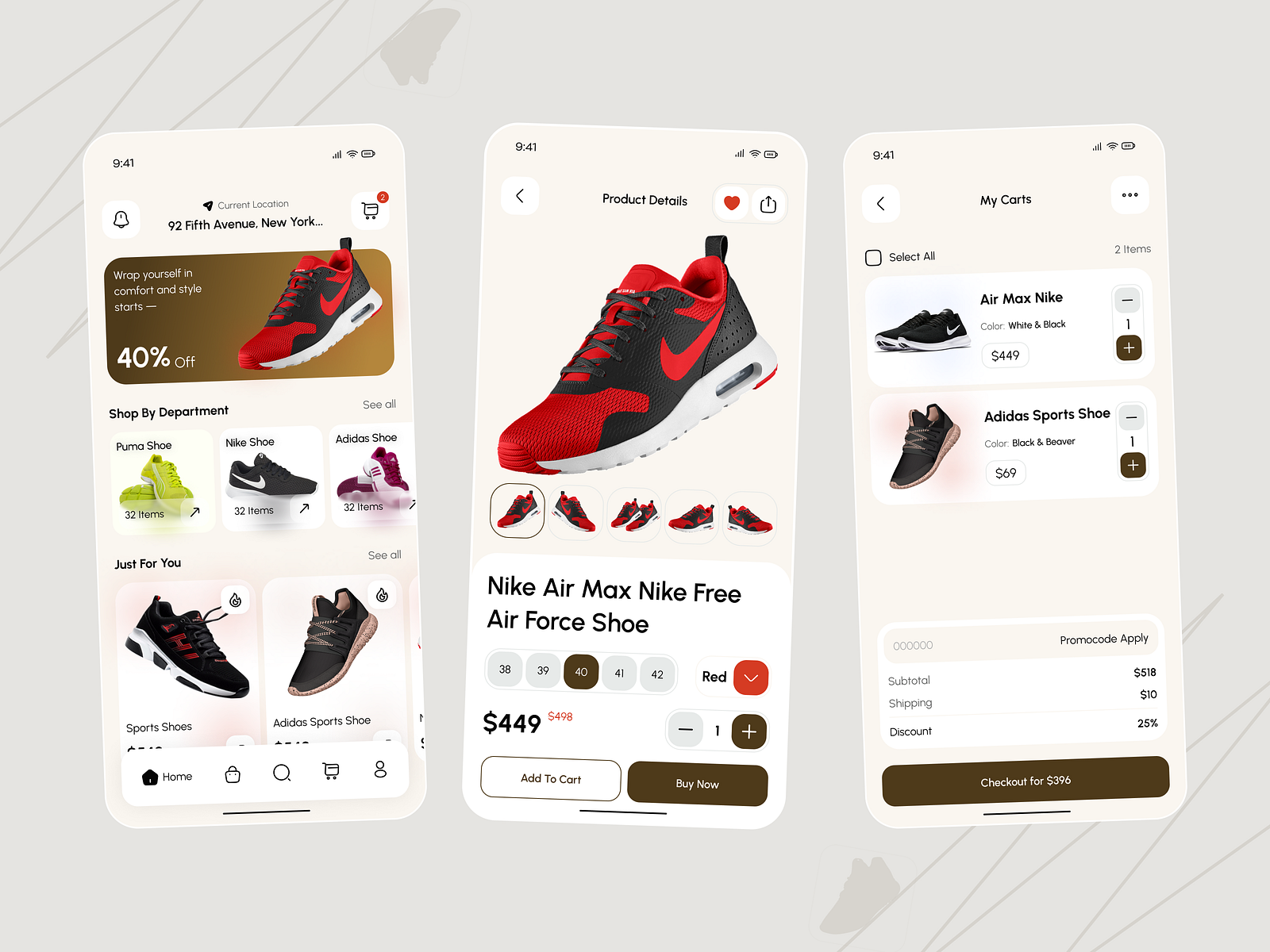 E-commerce Mobile App by Sk Nahid Hasan on Dribbble