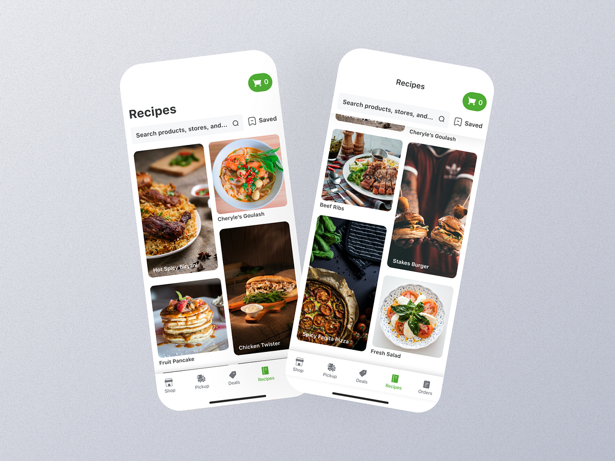 Recipes Mobile App Ui by UI Ants on Dribbble