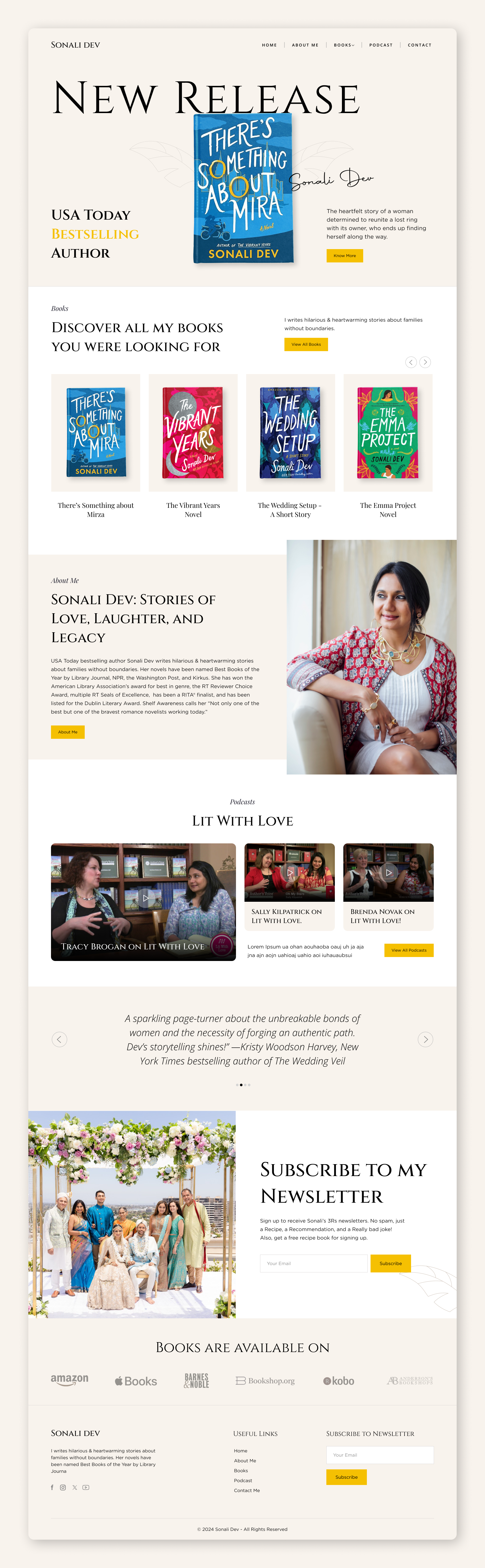 Author e book store website UI design web landing page writer by Shafad ...