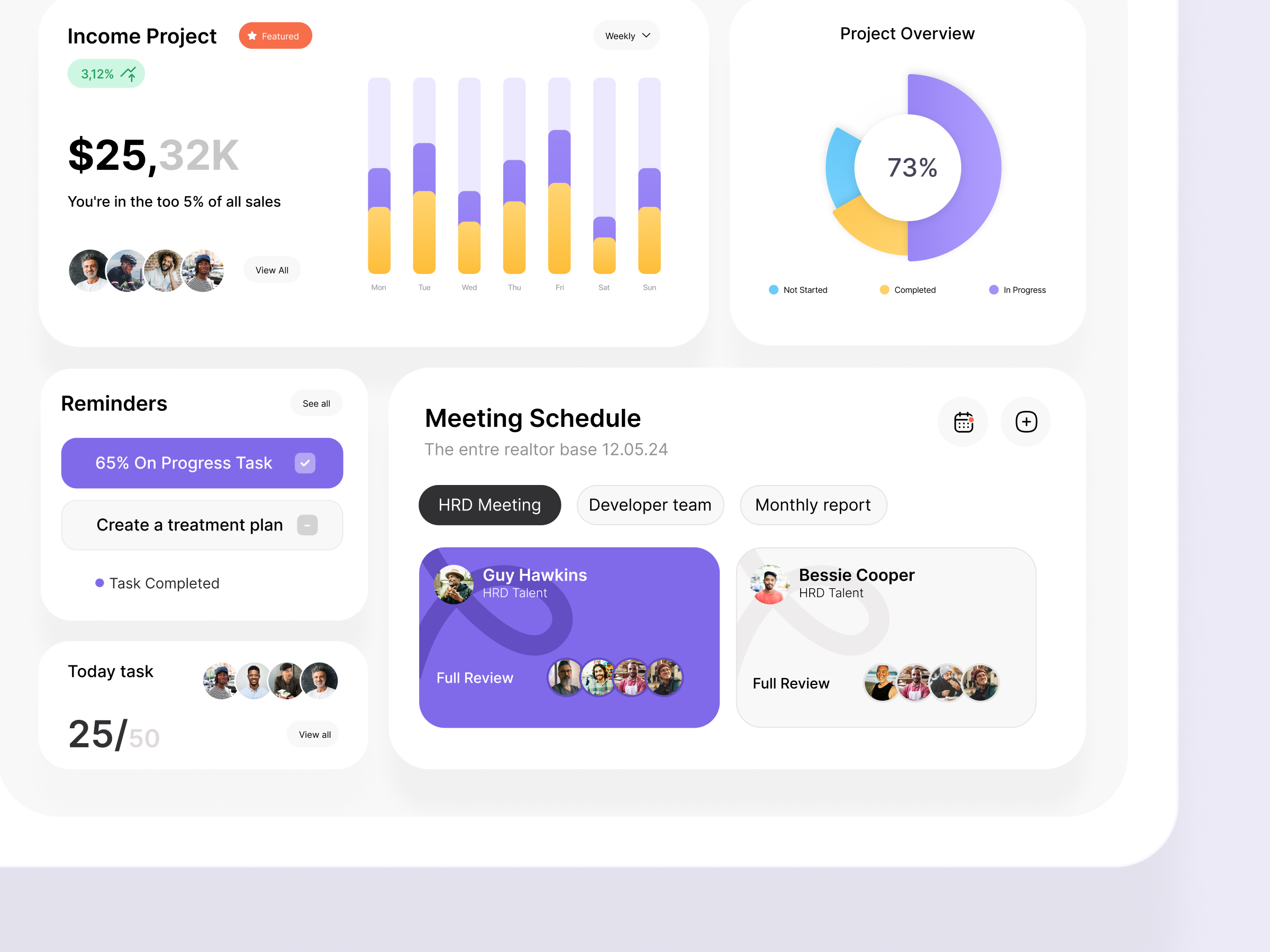 Project Management - Dashboard by M Husni Wardani for Enver Studio on ...