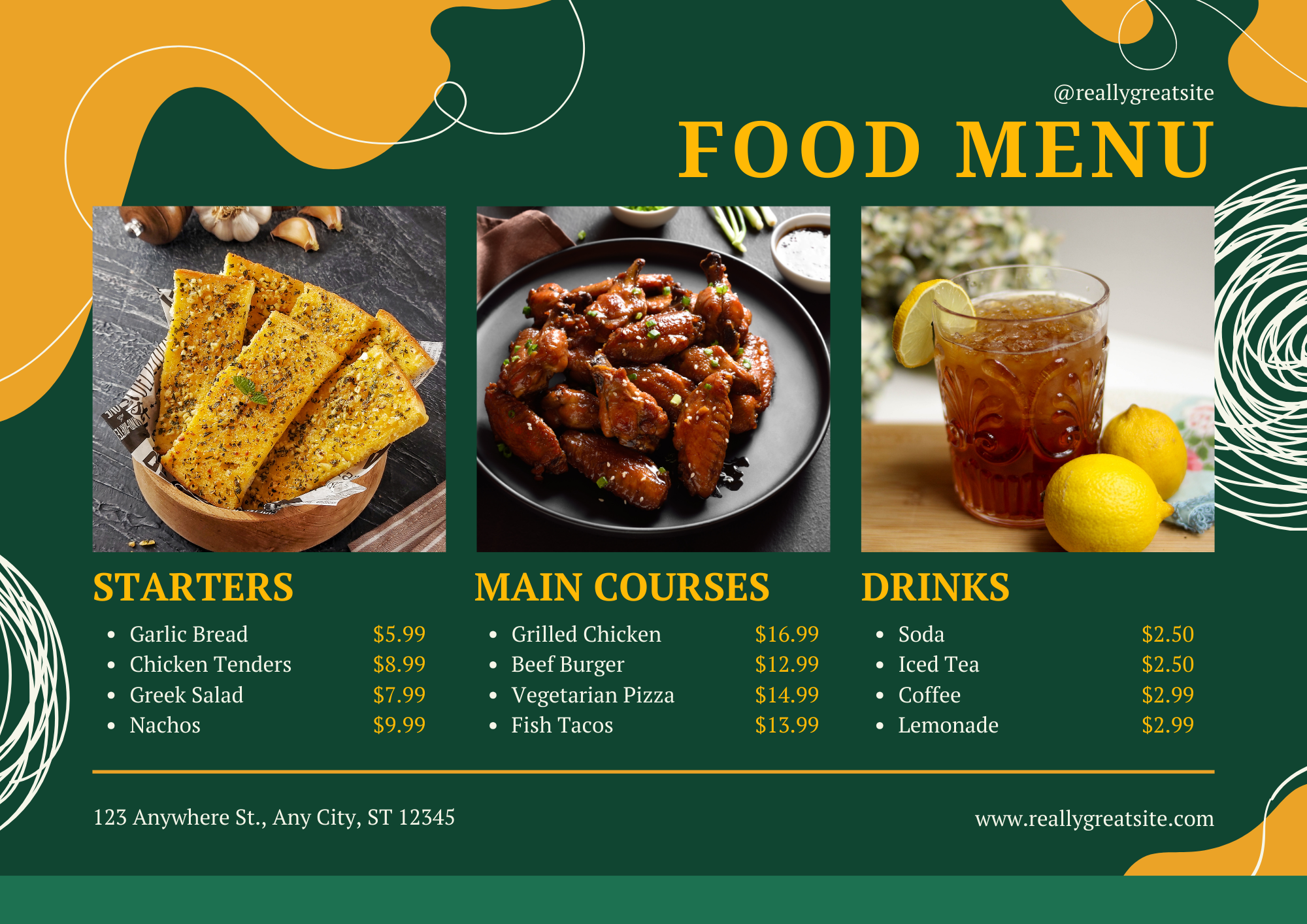 Menu Cards by Minhal Jafar on Dribbble
