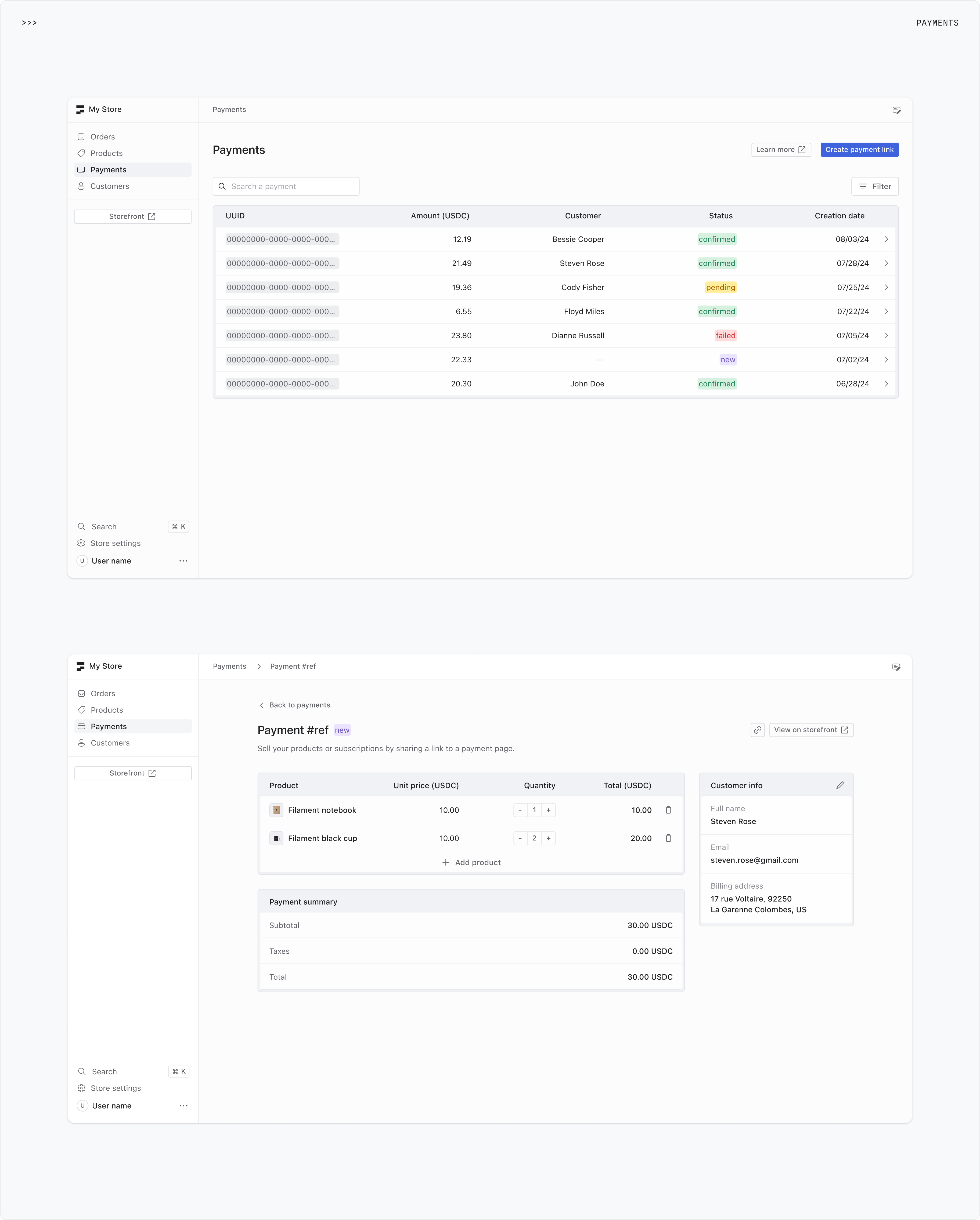 Filament eCommerce Dashboard by Vai | Product Designer on Dribbble