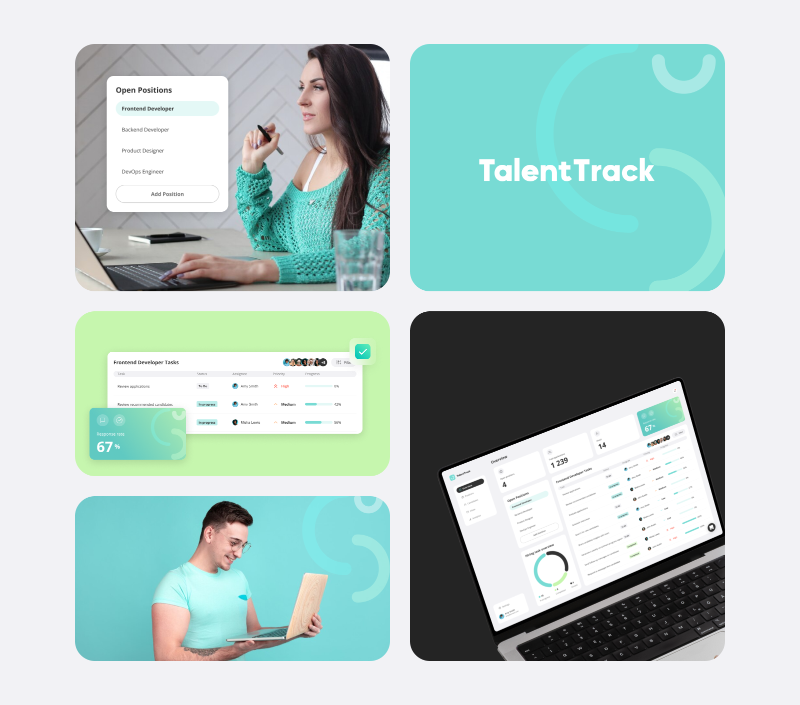 Talent Track - Task Management Dashboard by Lee on Dribbble