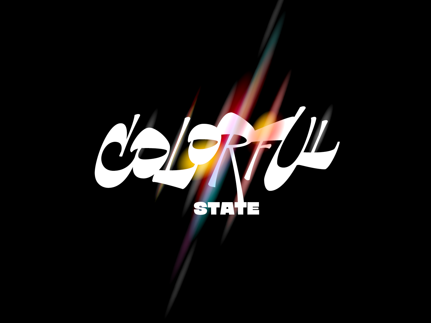 Colorful State // Lettering by Sergei Godovalov on Dribbble