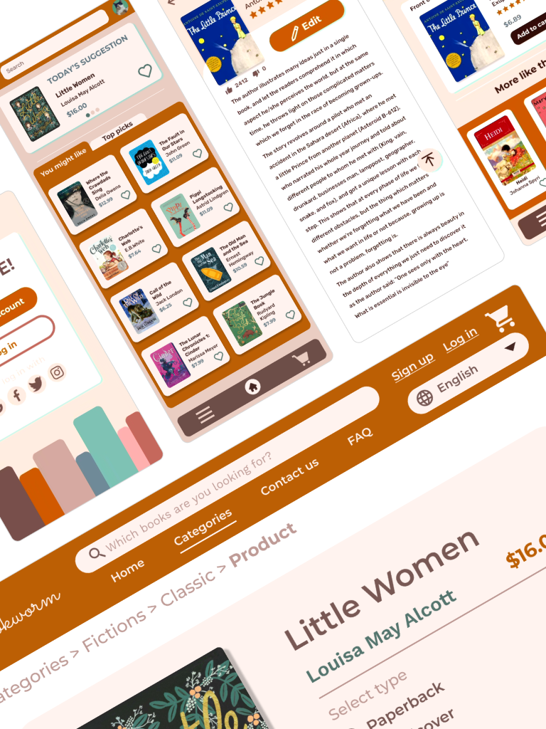 Bookstore App Design by Mai Le Hoang on Dribbble