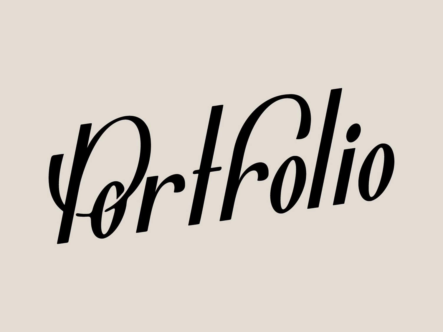 Portfolio Lettering by Jessie Maisonneuve on Dribbble
