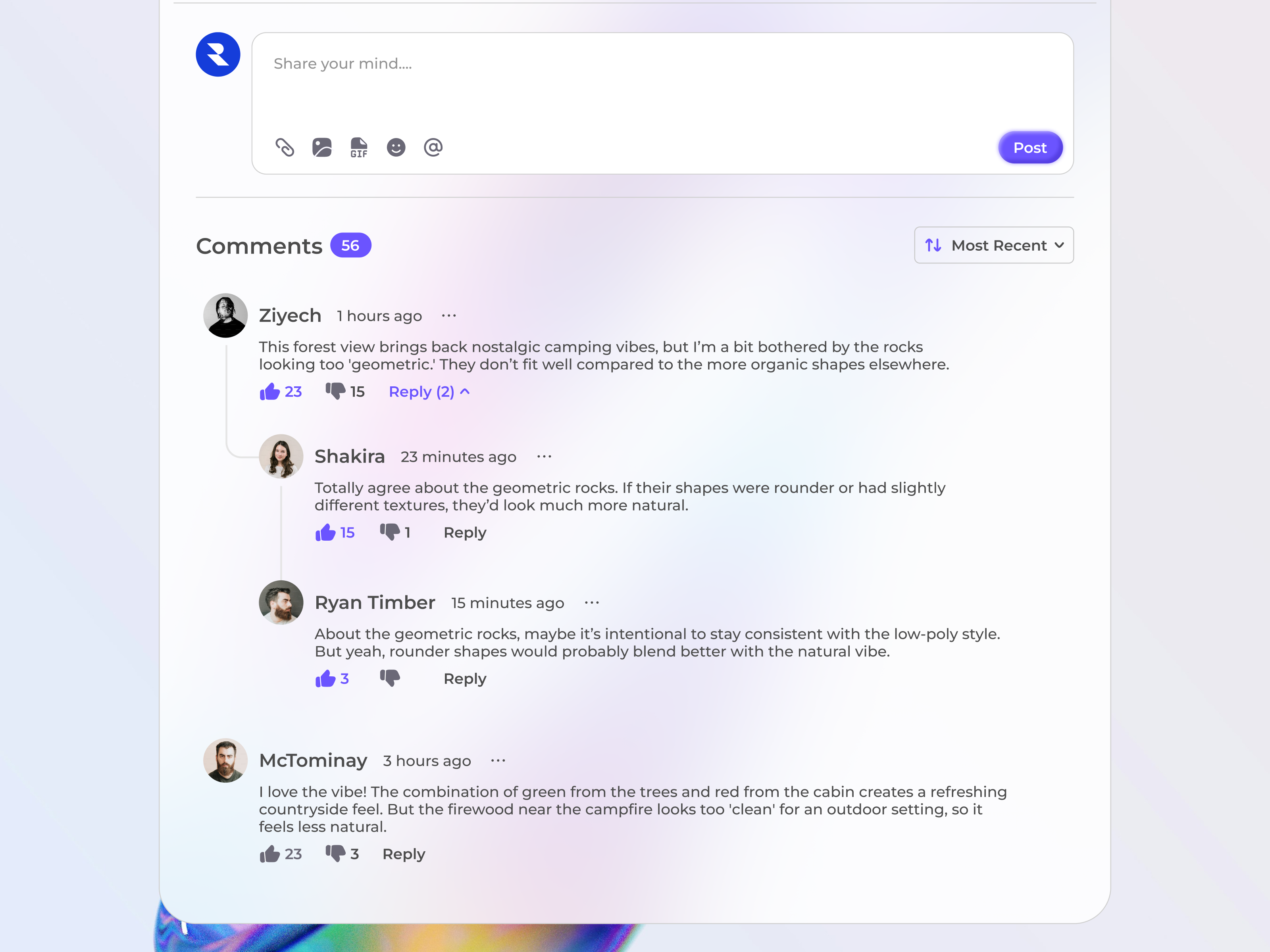 Browse thousands of Comment Section images for design inspiration ...